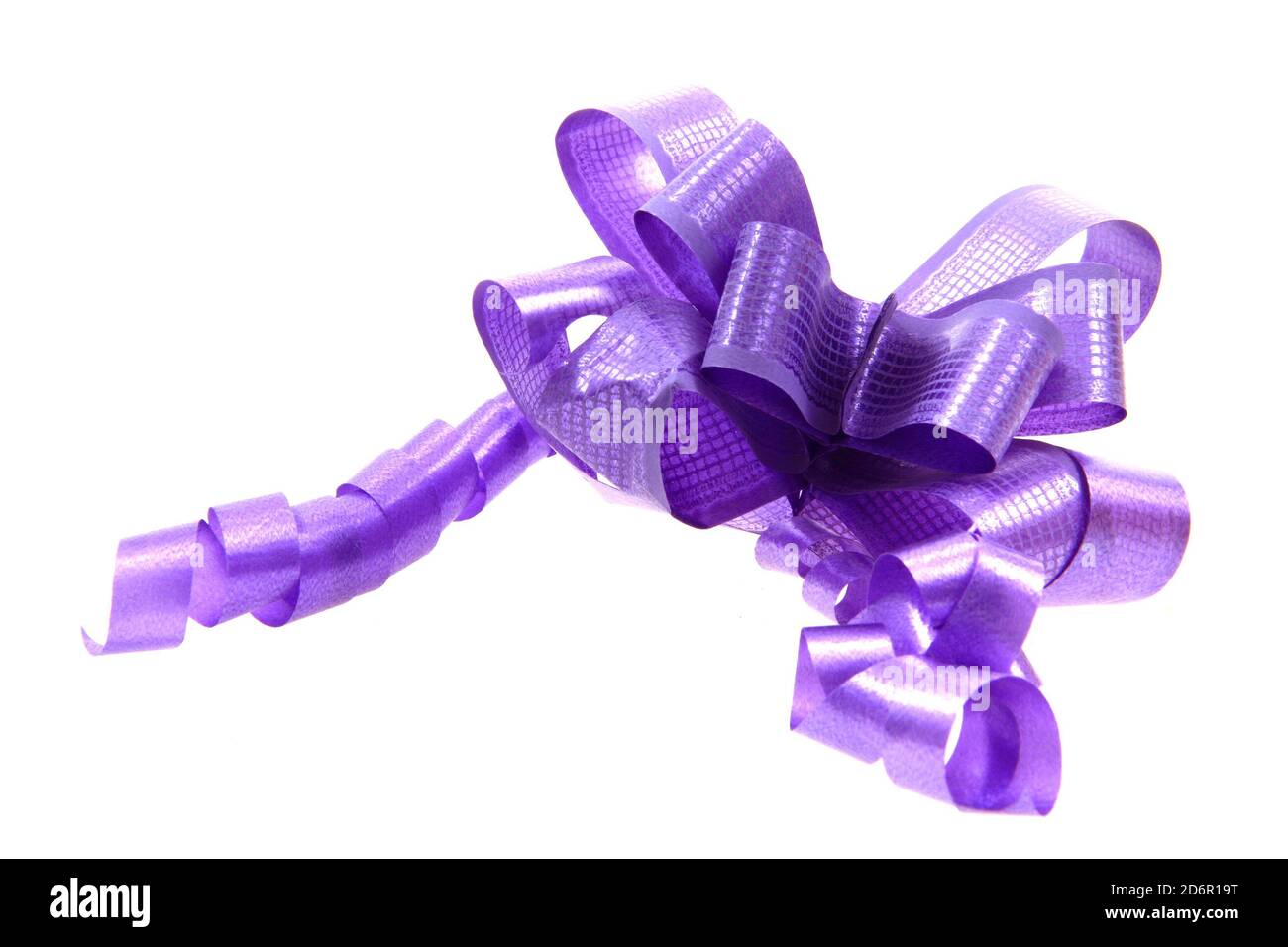 violet ribbon isolated on the white background Stock Photo - Alamy