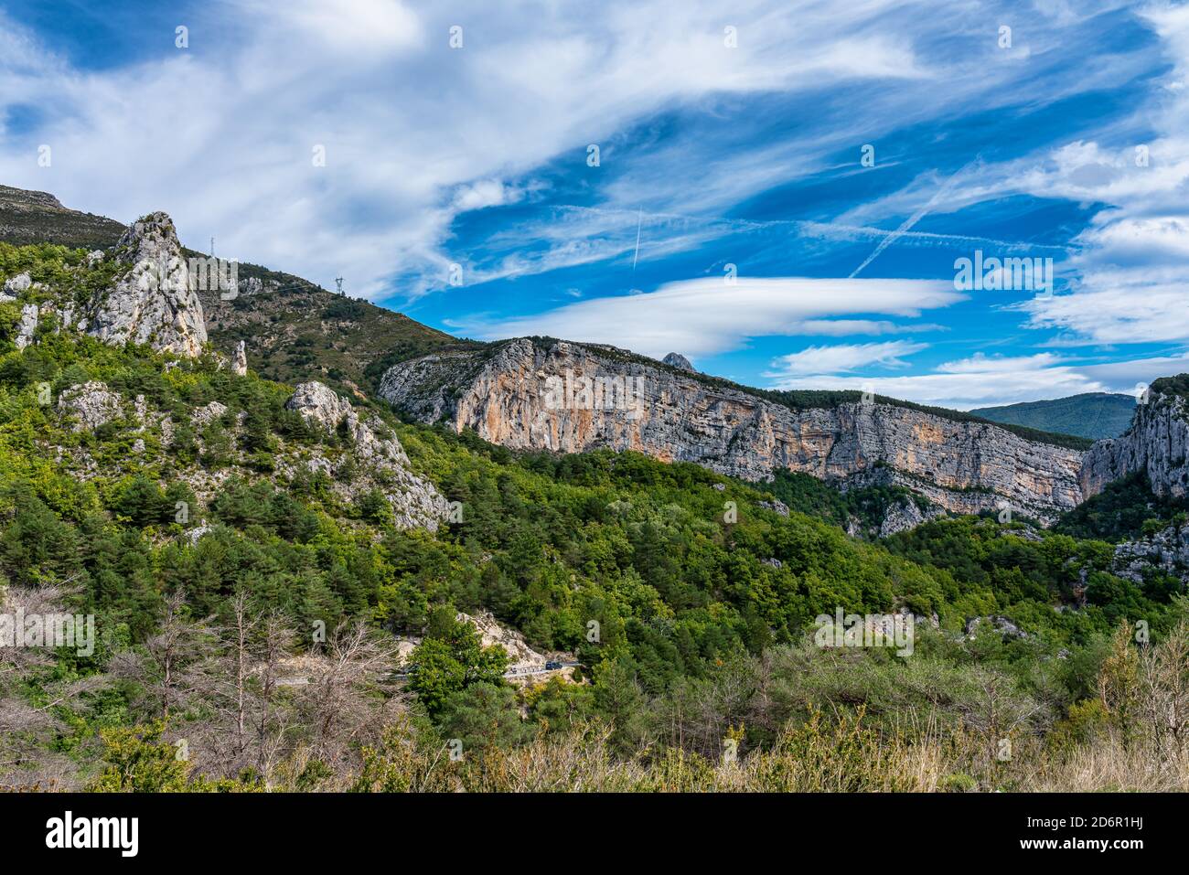 Verdon Gorge, Gorges du Verdon, amazing landscape of the famous canyon ...