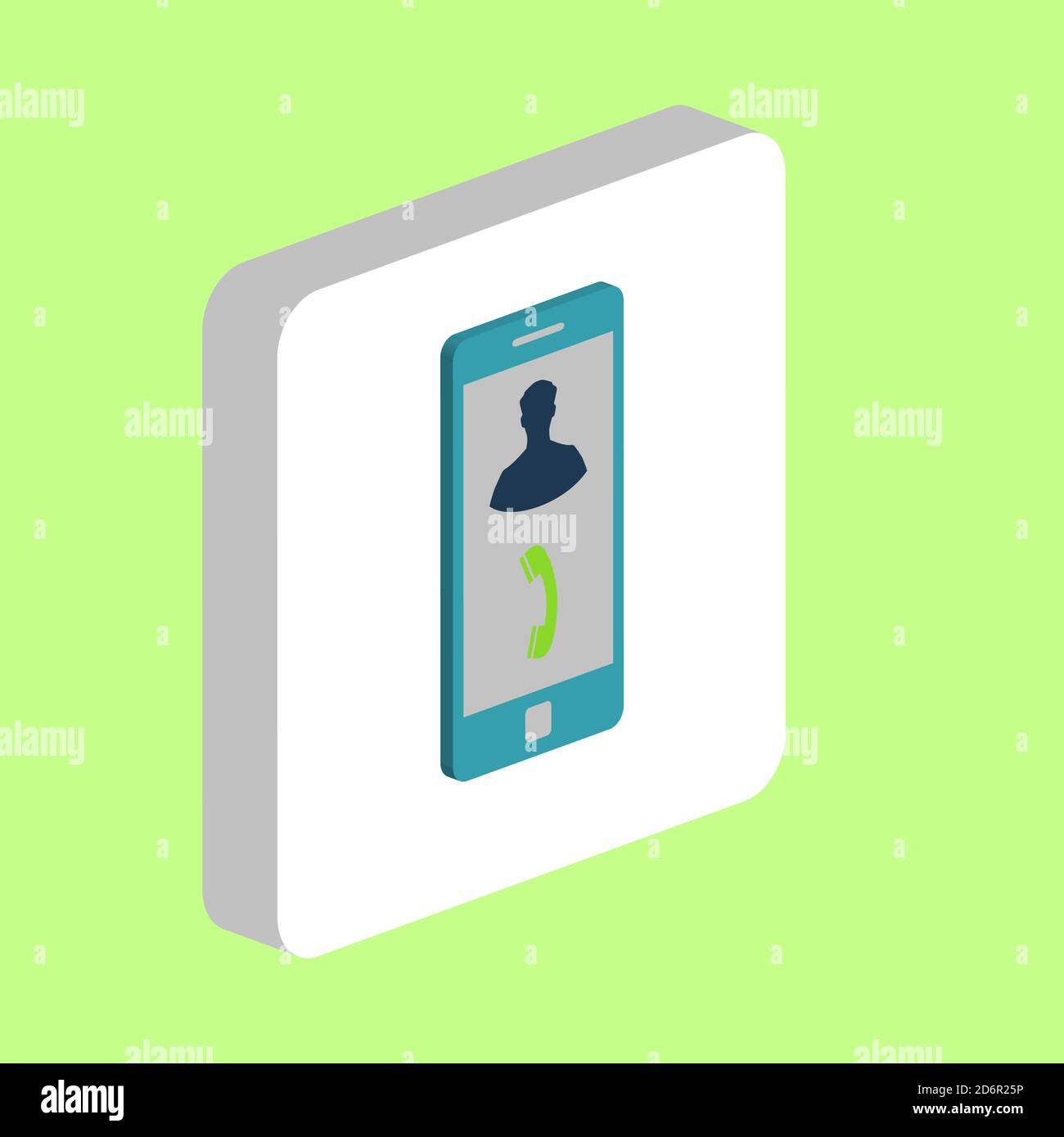 Incoming call Simple vector icon. Illustration symbol design template ...