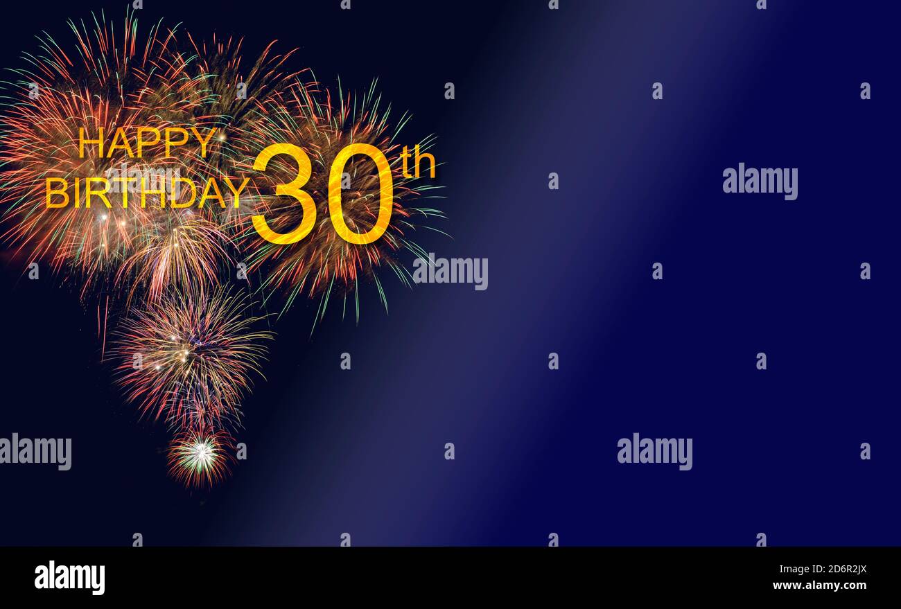 Happy congratulations to the 30th birthday Stock Photo - Alamy