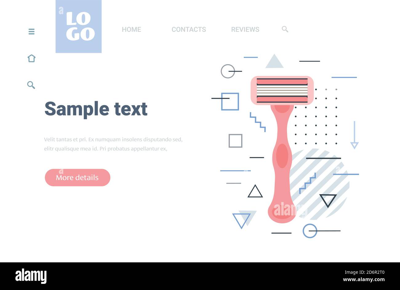 pink shaving razor hair removal methods concept epilation and ...