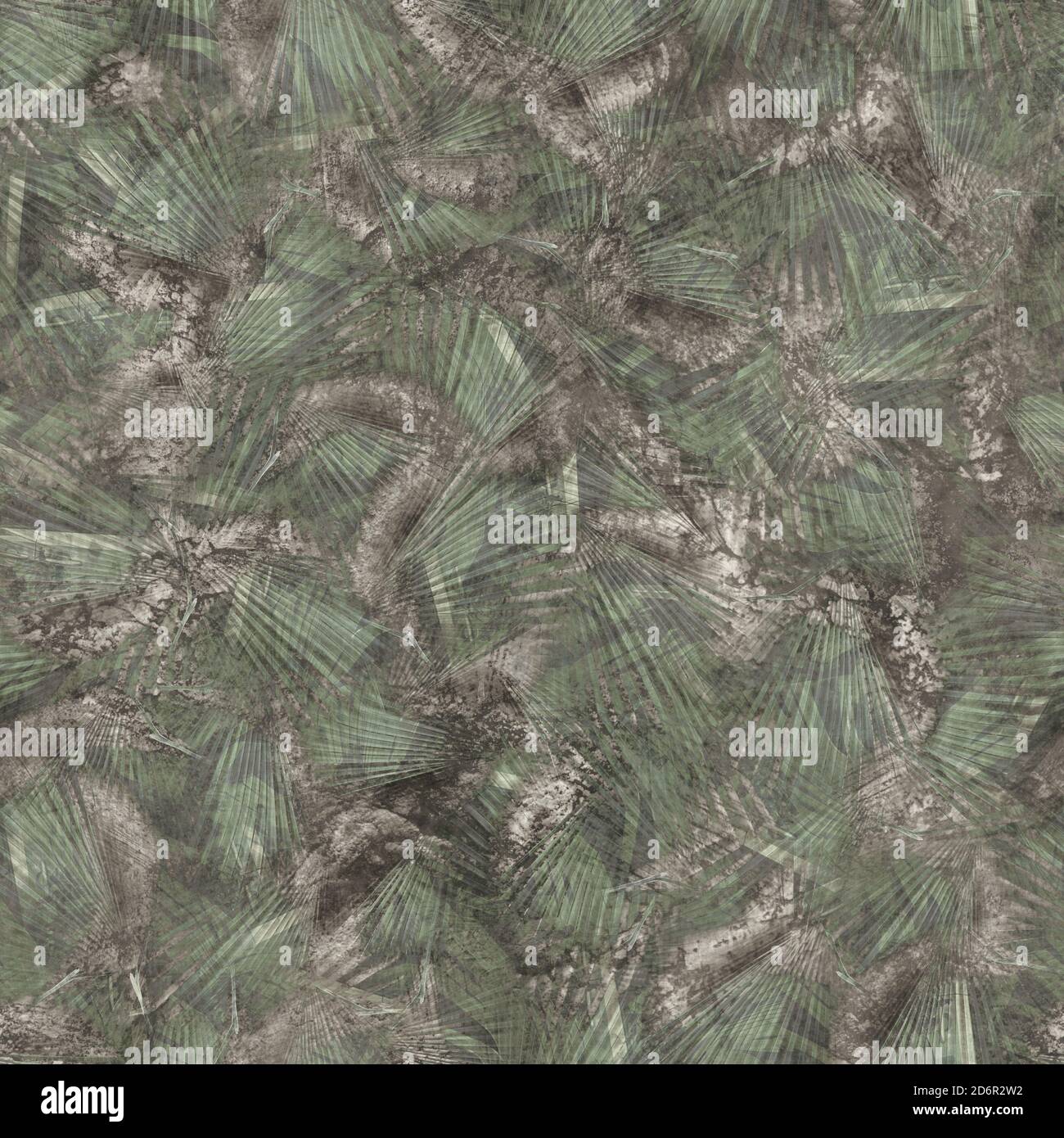 Neutral tropical palm tree leaves seamless pattern Stock Photo - Alamy