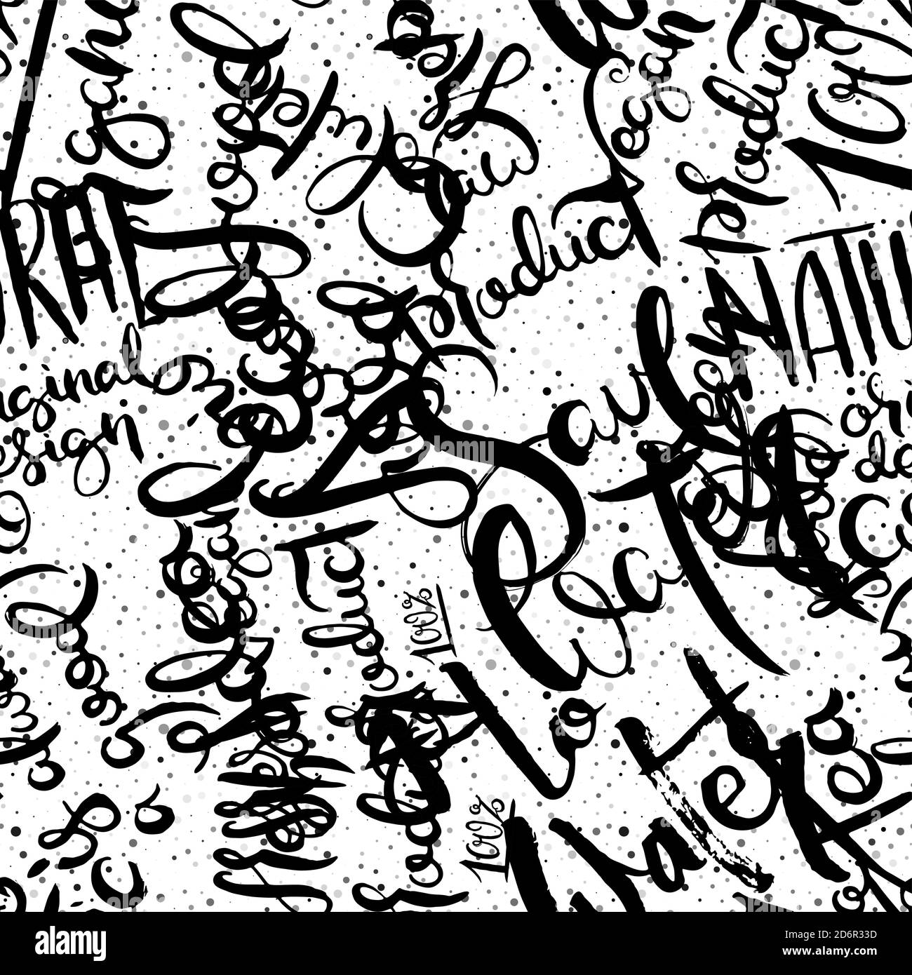 Graffiti background seamless pattern. Hand style tagging. Vandal vector ...