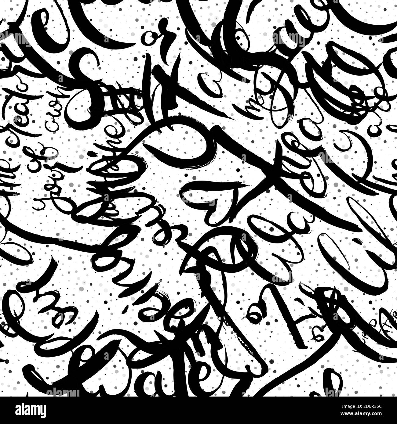 Graffiti background seamless pattern. Hand style tagging. Vandal vector ...