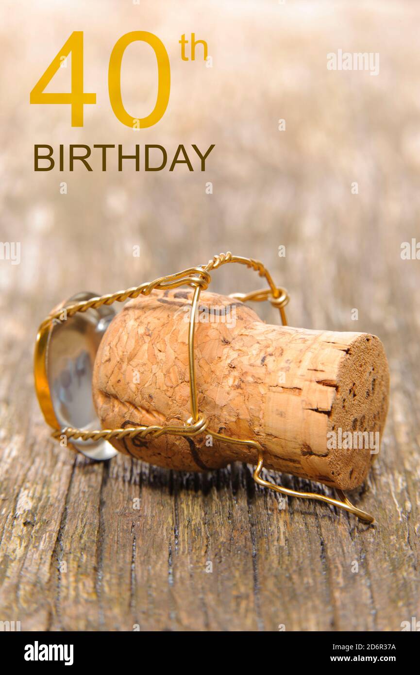congratulations to the 40th birthday Stock Photo - Alamy