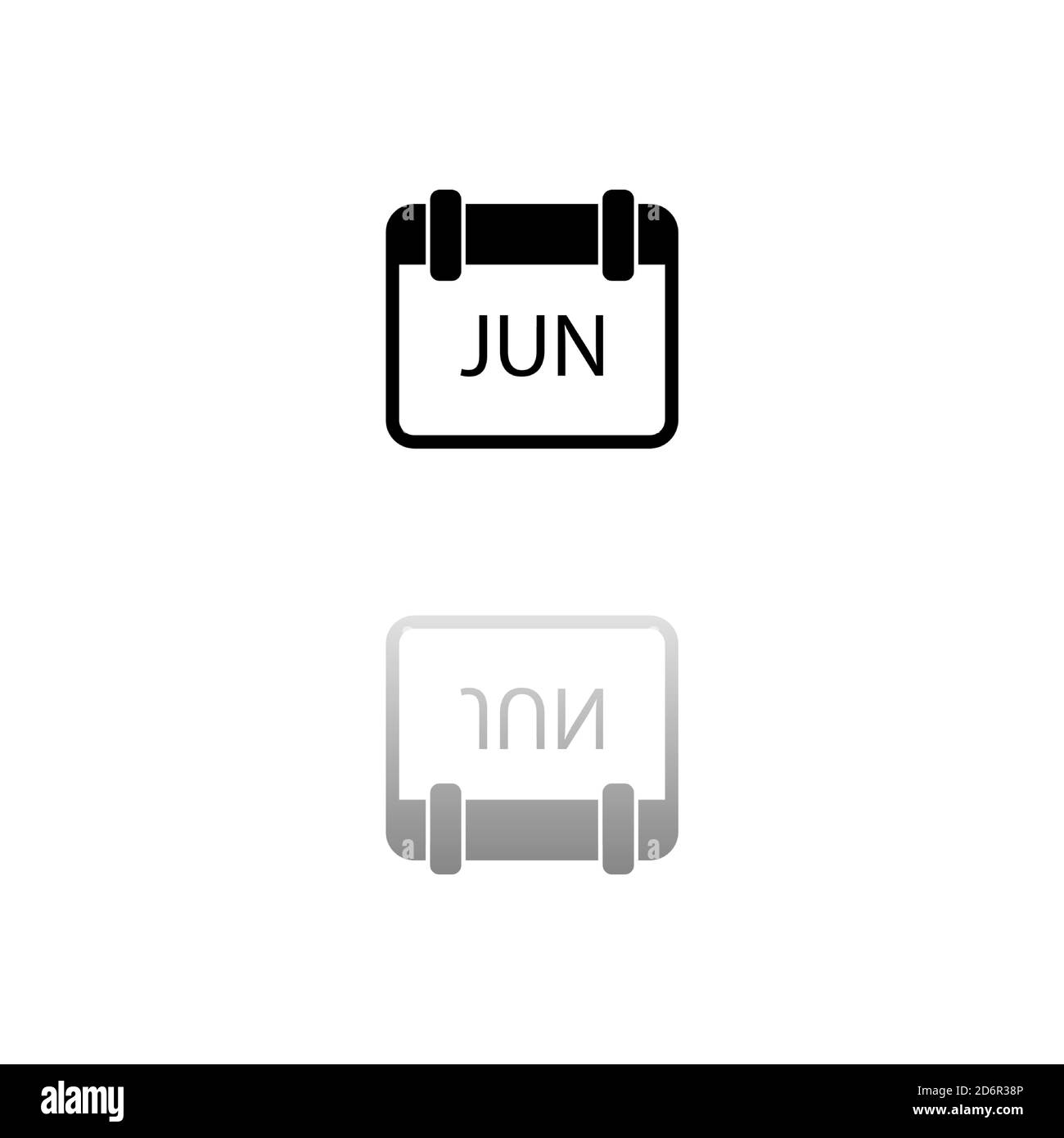 Calendar. Black symbol on white background. Simple illustration. Flat ...