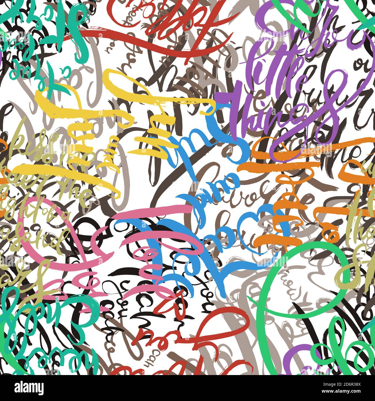 Graffiti background seamless pattern. Hand style tagging. Vandal vector ...