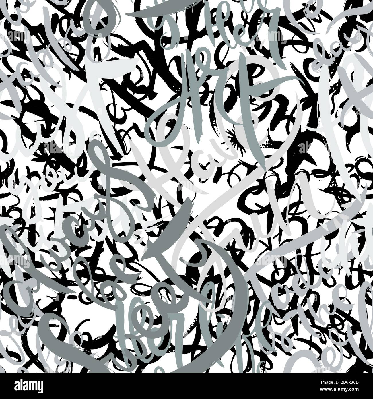 Graffiti background seamless pattern. Hand style tagging. Vandal vector ...