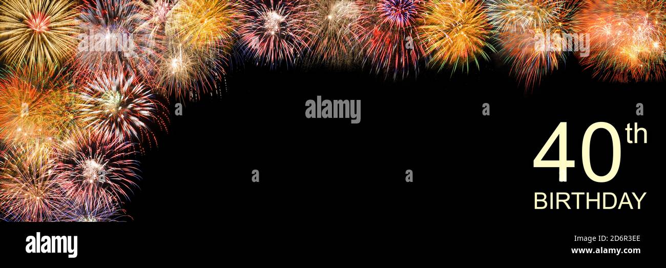 congratulations to the 40th birthday Stock Photo - Alamy