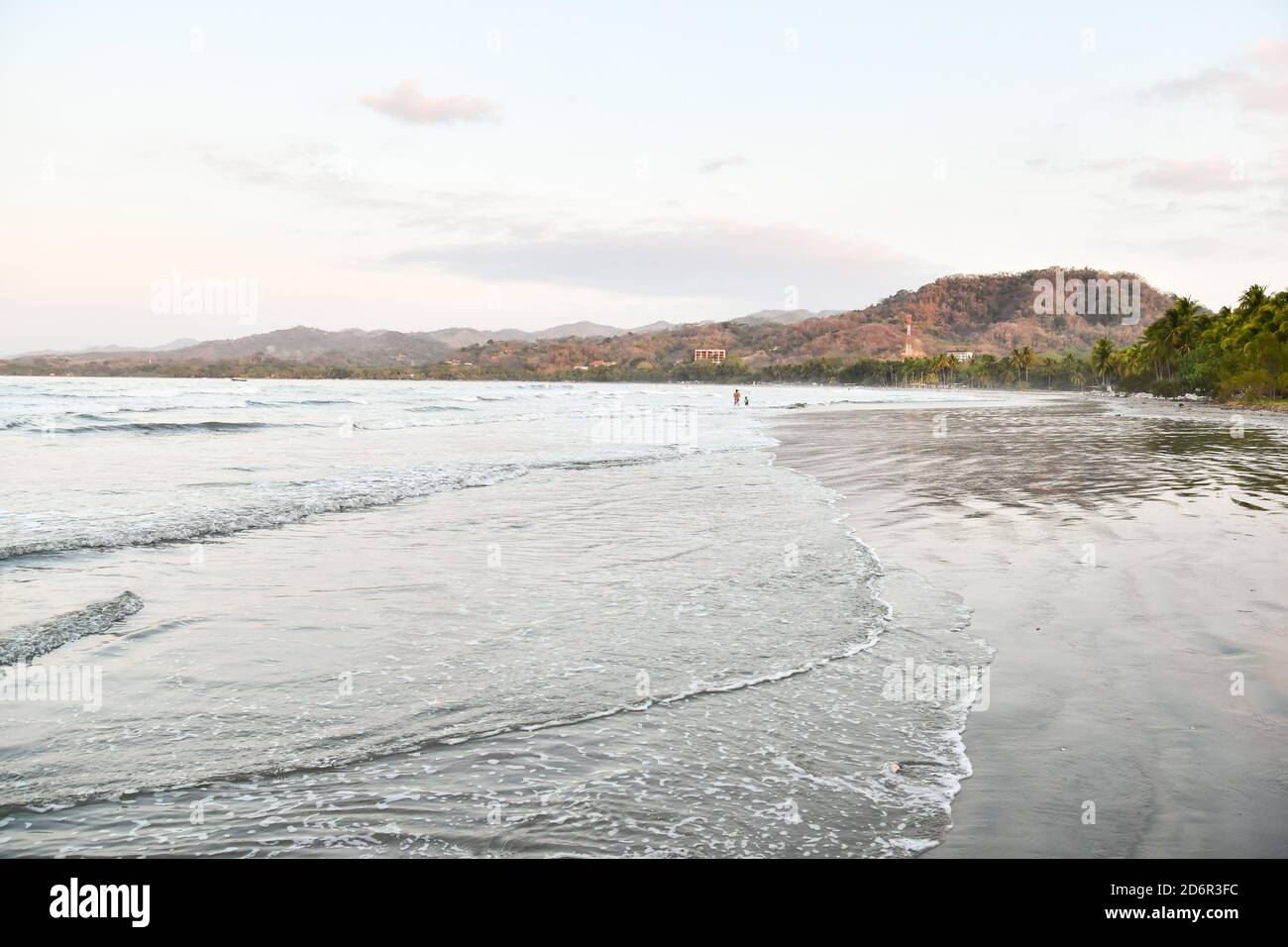 beach in winter, photo as a background , taken in Samara, Nicoya, Costa ...