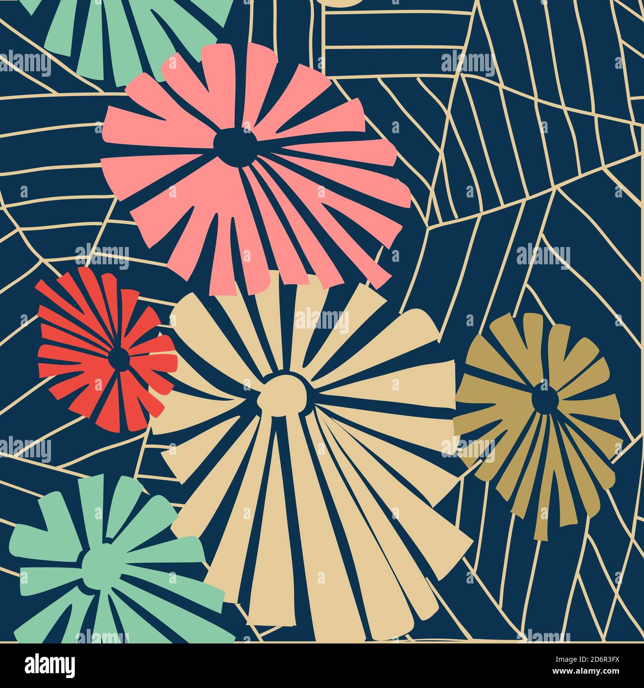 Abstract collage floral flowers plants hi-res stock photography and ...