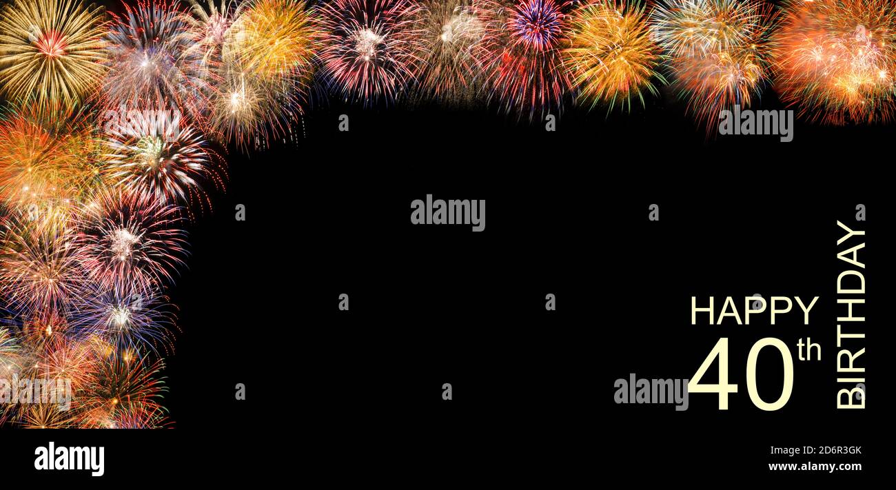 congratulations to the 40th birthday Stock Photo - Alamy