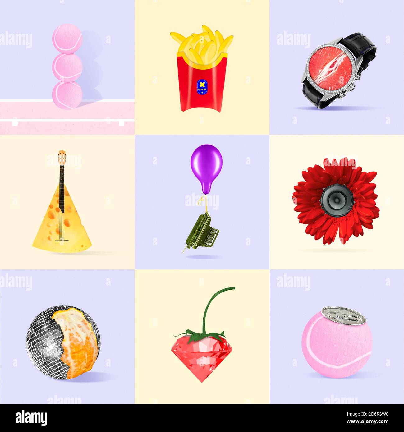 Inspired. Concept of alternative look of usual things. Bright artworks ...