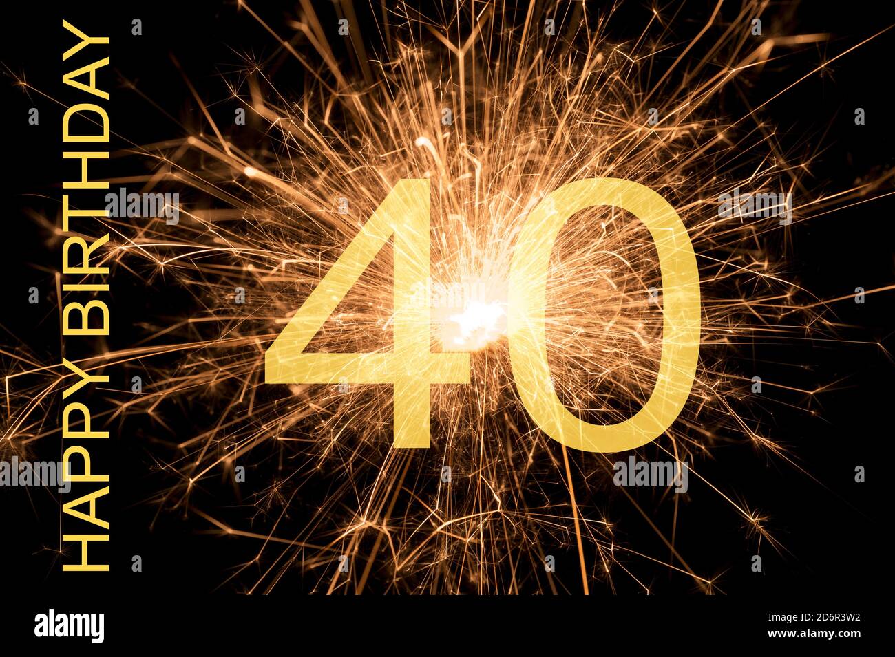 congratulations to the 40th birthday Stock Photo - Alamy