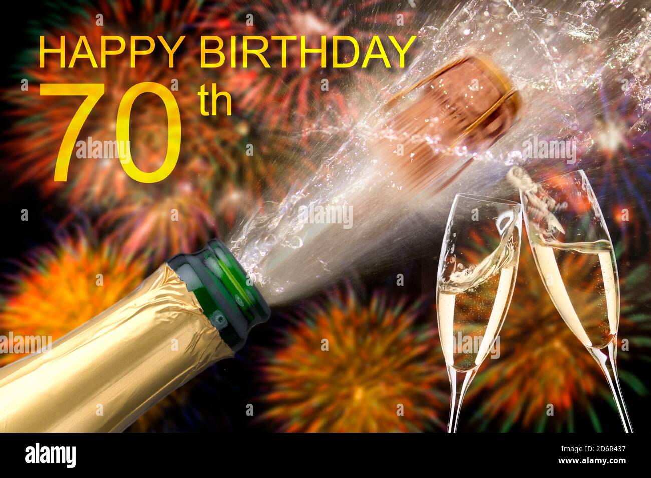 congratulations on the 70th birthday Stock Photo - Alamy