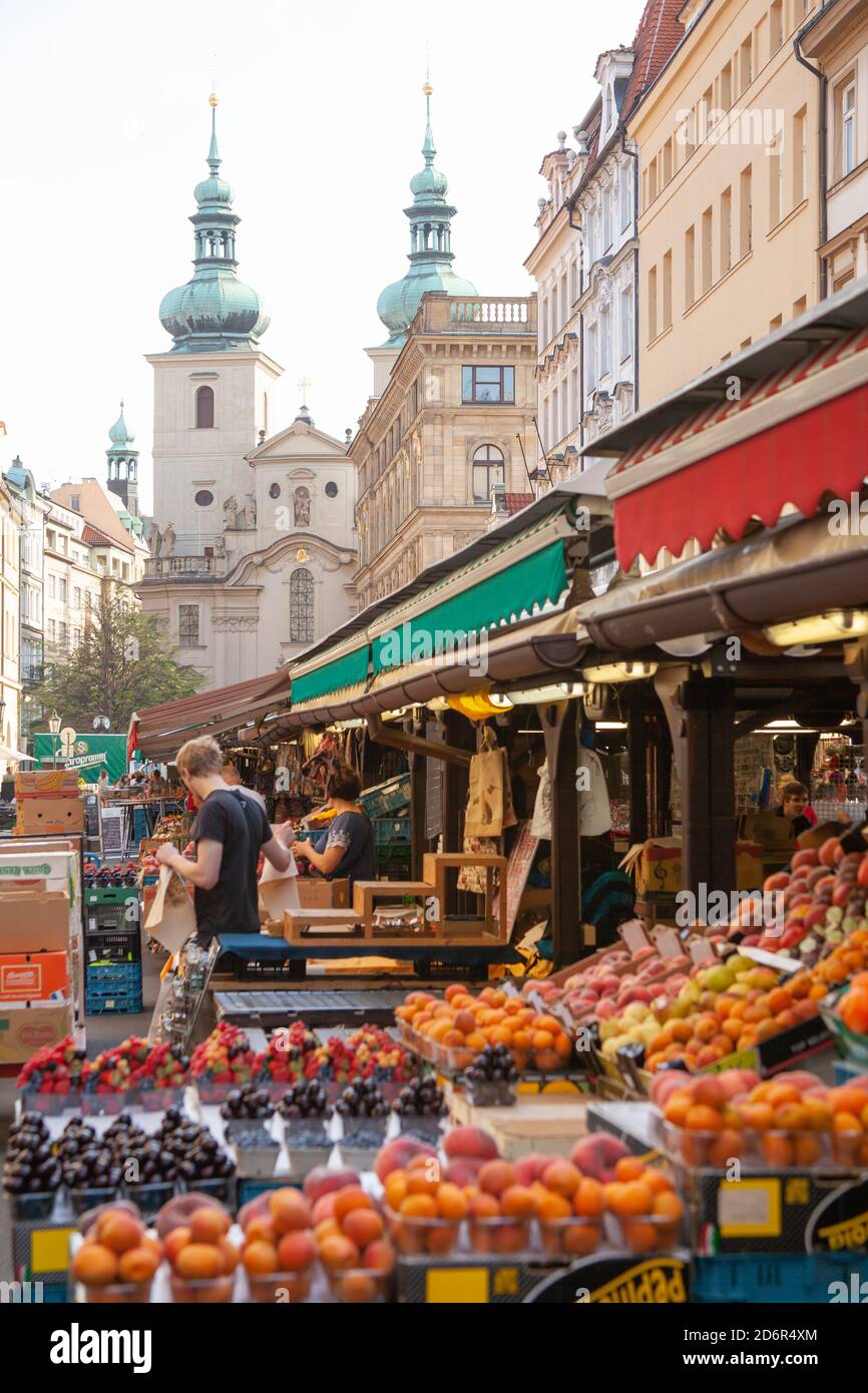market in Prague Stock Photo - Alamy