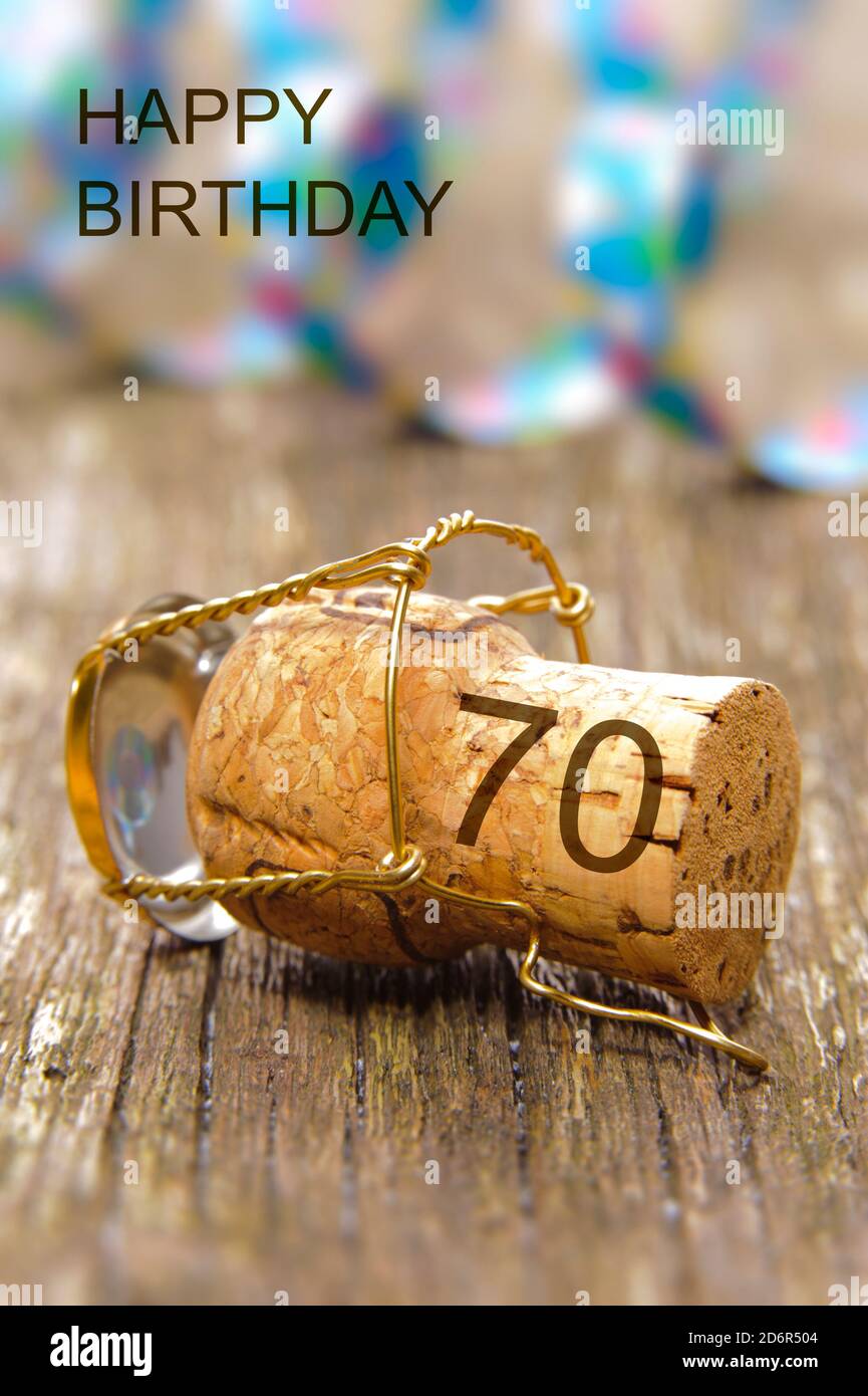 congratulations on the 70th birthday Stock Photo - Alamy