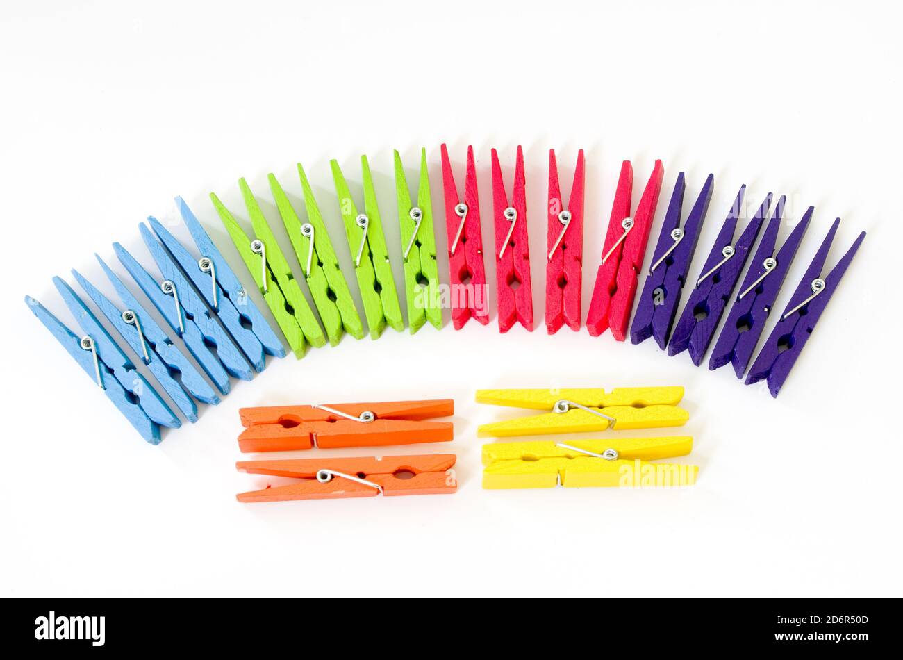 Yellow clothes peg Cut Out Stock Images & Pictures - Alamy