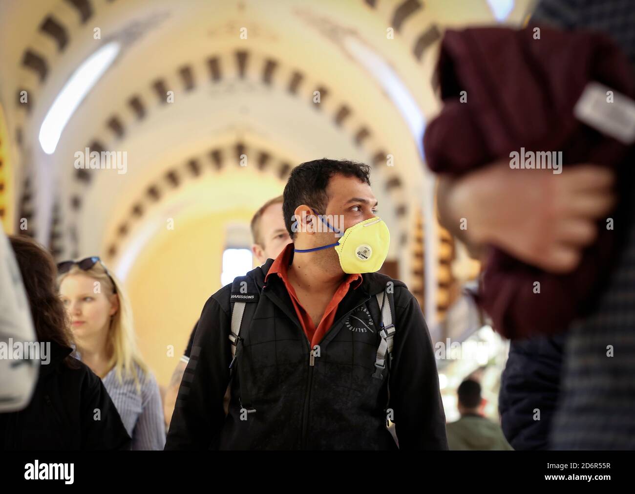 Istanbul,Turkey - 13 March 2020 : View from Grand Bazaar. People ...