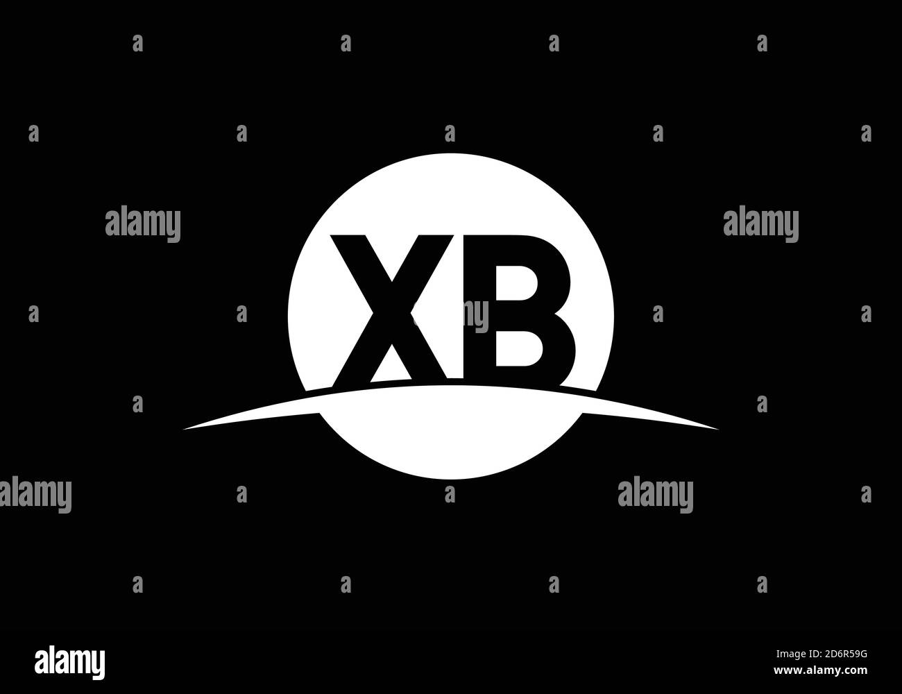 X b initial logo hi-res stock photography and images - Alamy