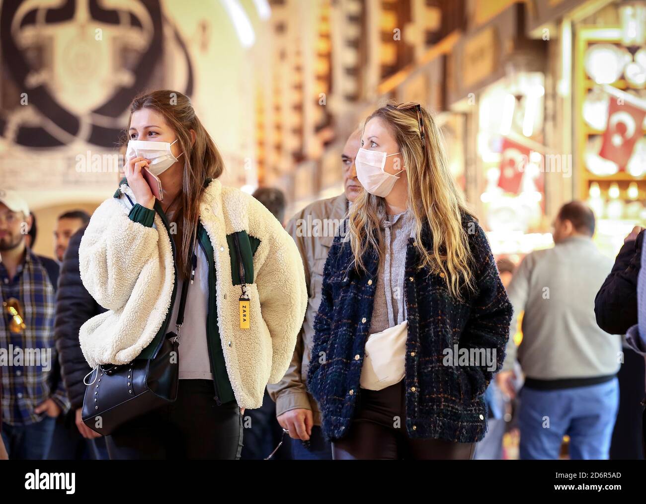 Istanbul,Turkey - 13 March 2020 : View from Grand Bazaar. People ...