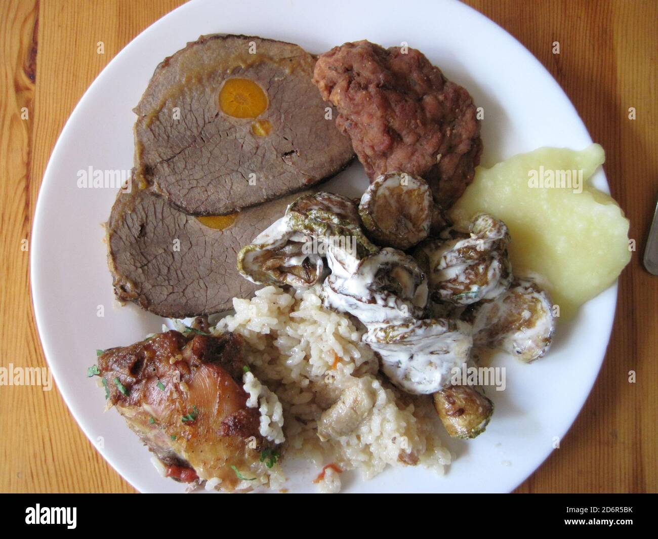 beef meat and eggplant as very nice food background Stock Photo - Alamy