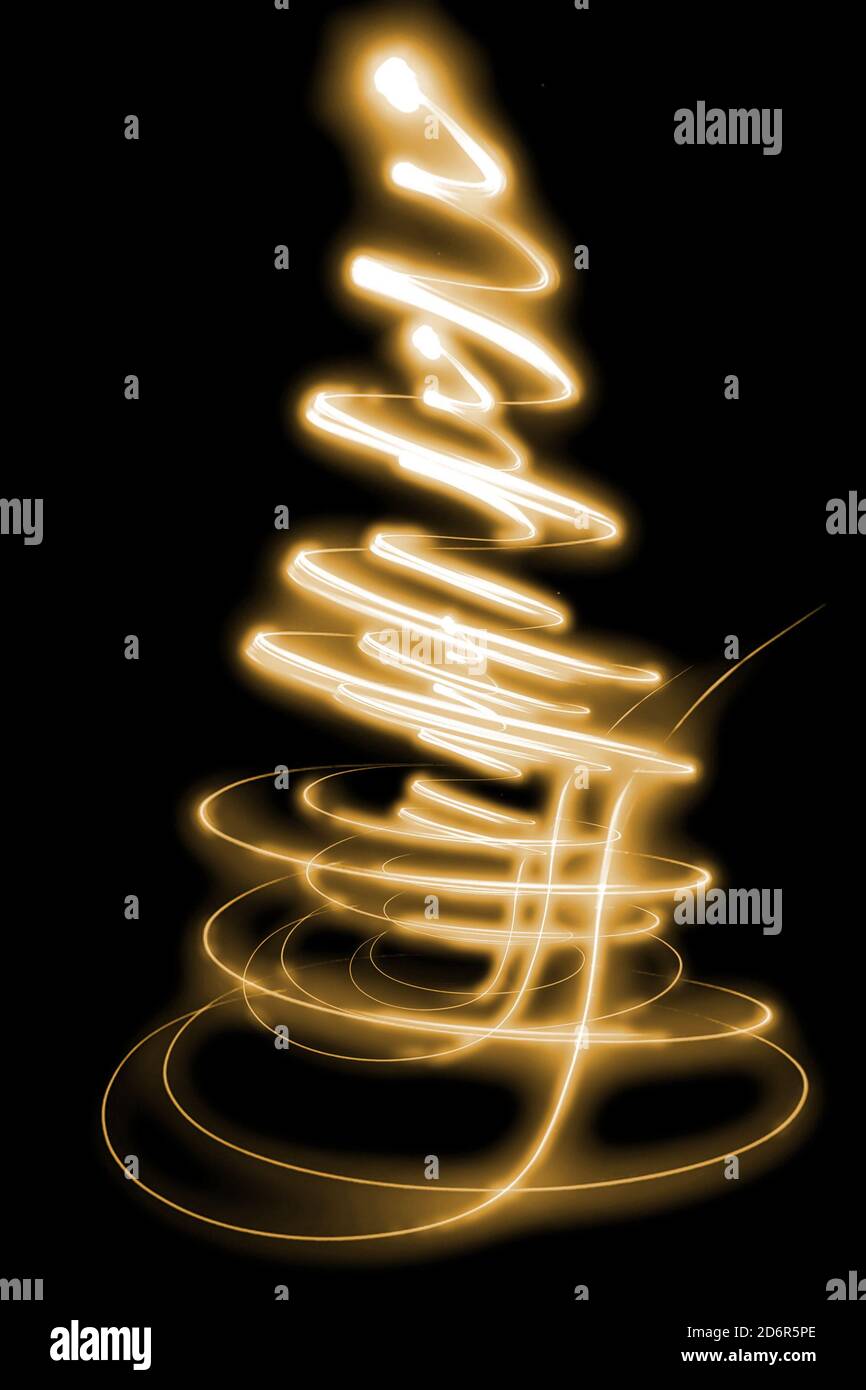 christmas tree from the lights as nice xmas background Stock Photo - Alamy