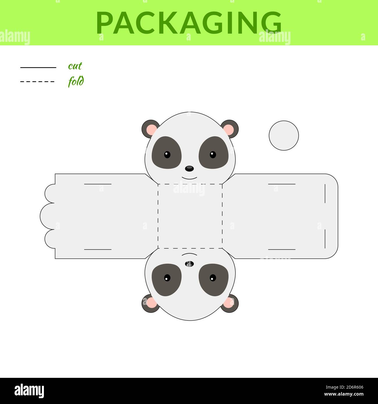 DIY party favor panda box for birthdays, baby showers for sweets ...