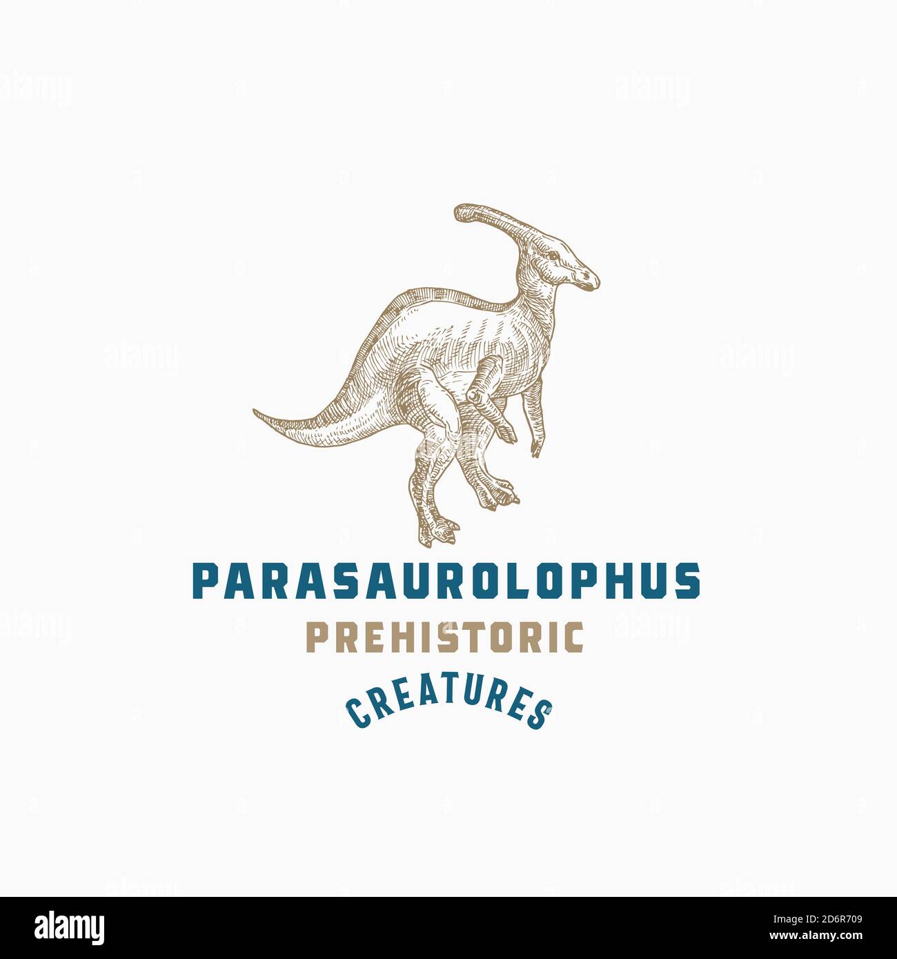 Prehistoric Creature Dinosaur Abstract Sign, Symbol or Logo Template ...