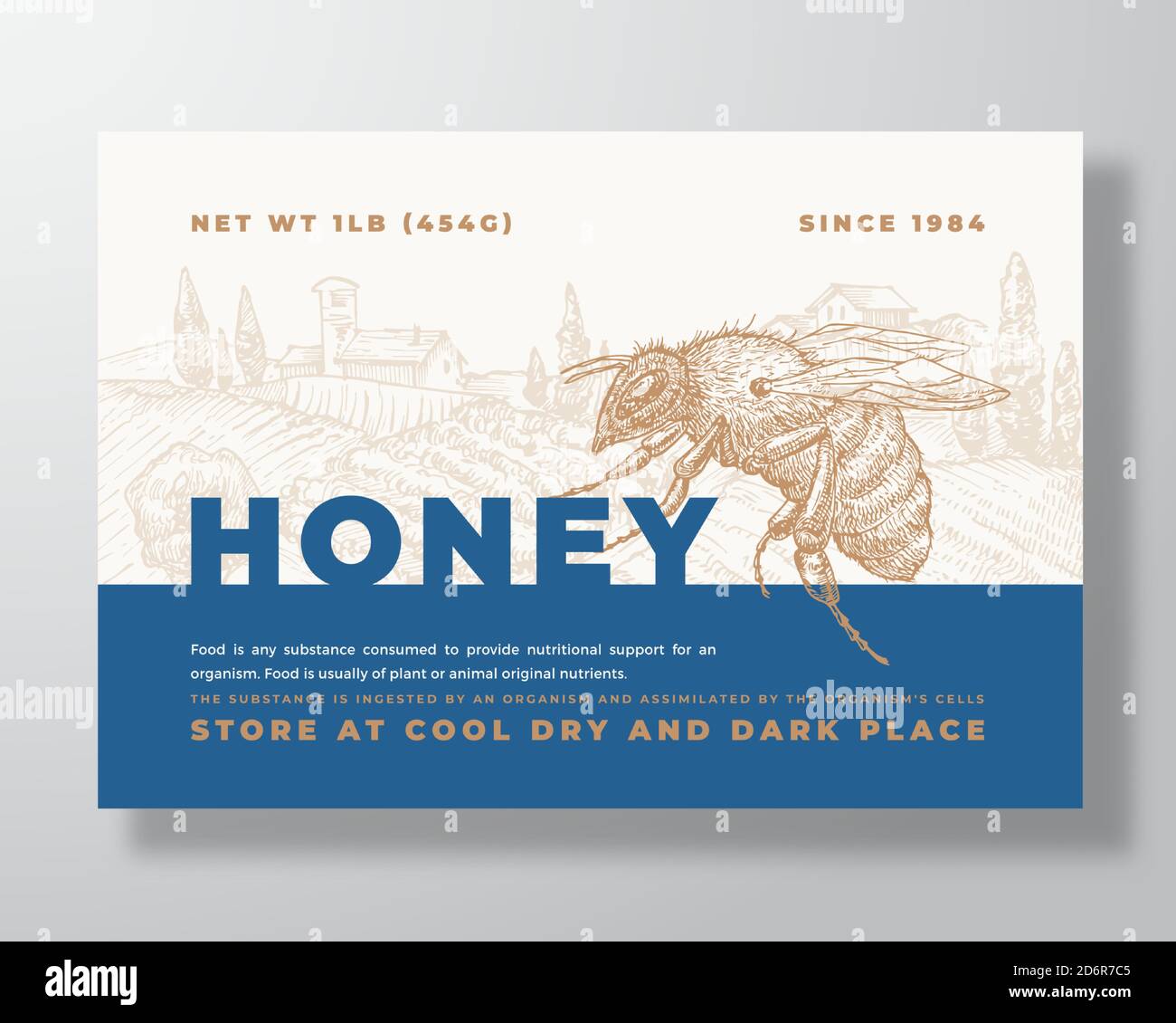 Made honey Stock Vector Images - Alamy
