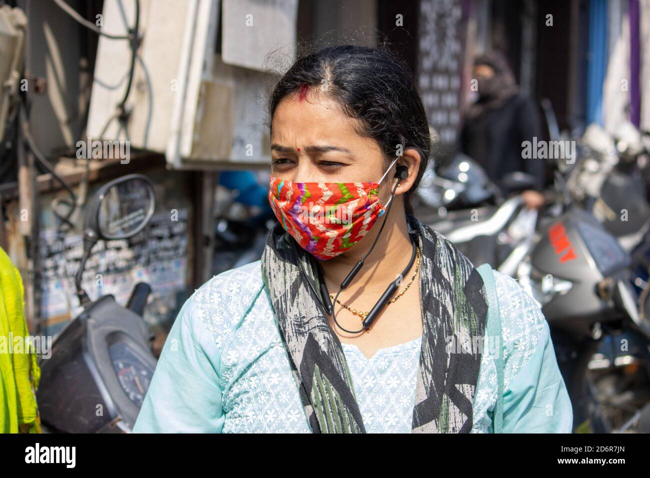 Dehradun, Uttarakhand/India-October 14 2020:Beautiful Indian lady ...