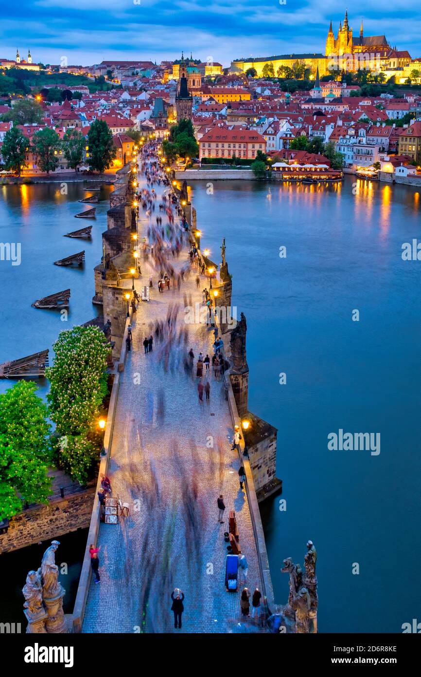 Prague Bridge Aerial High Resolution Stock Photography and Images - Alamy