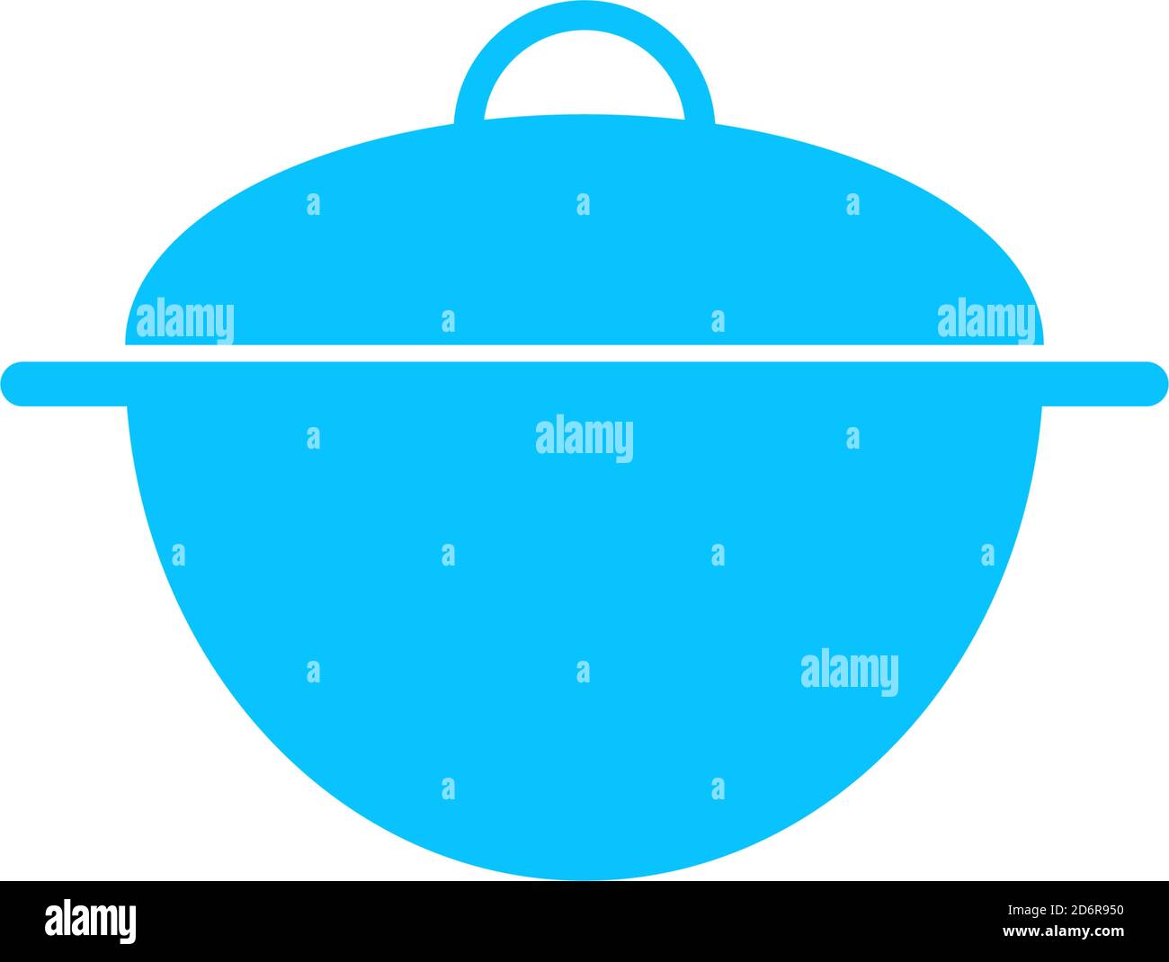 Pan icon flat. Blue pictogram on white background. Vector illustration ...
