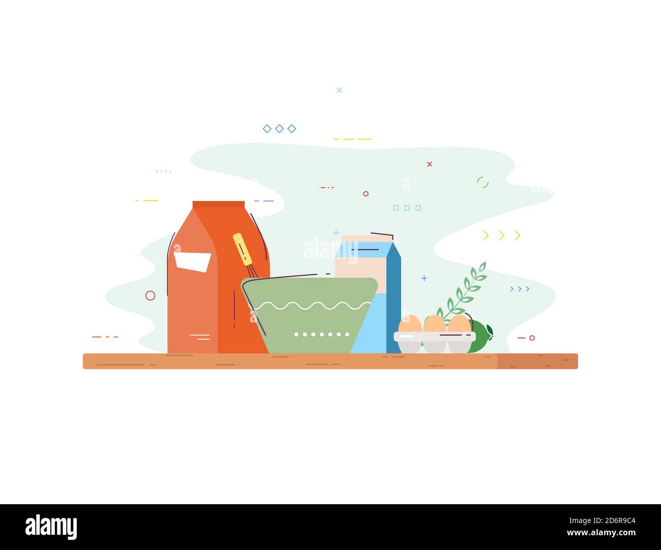 Food background ingredients cooking Stock Vector Images - Alamy