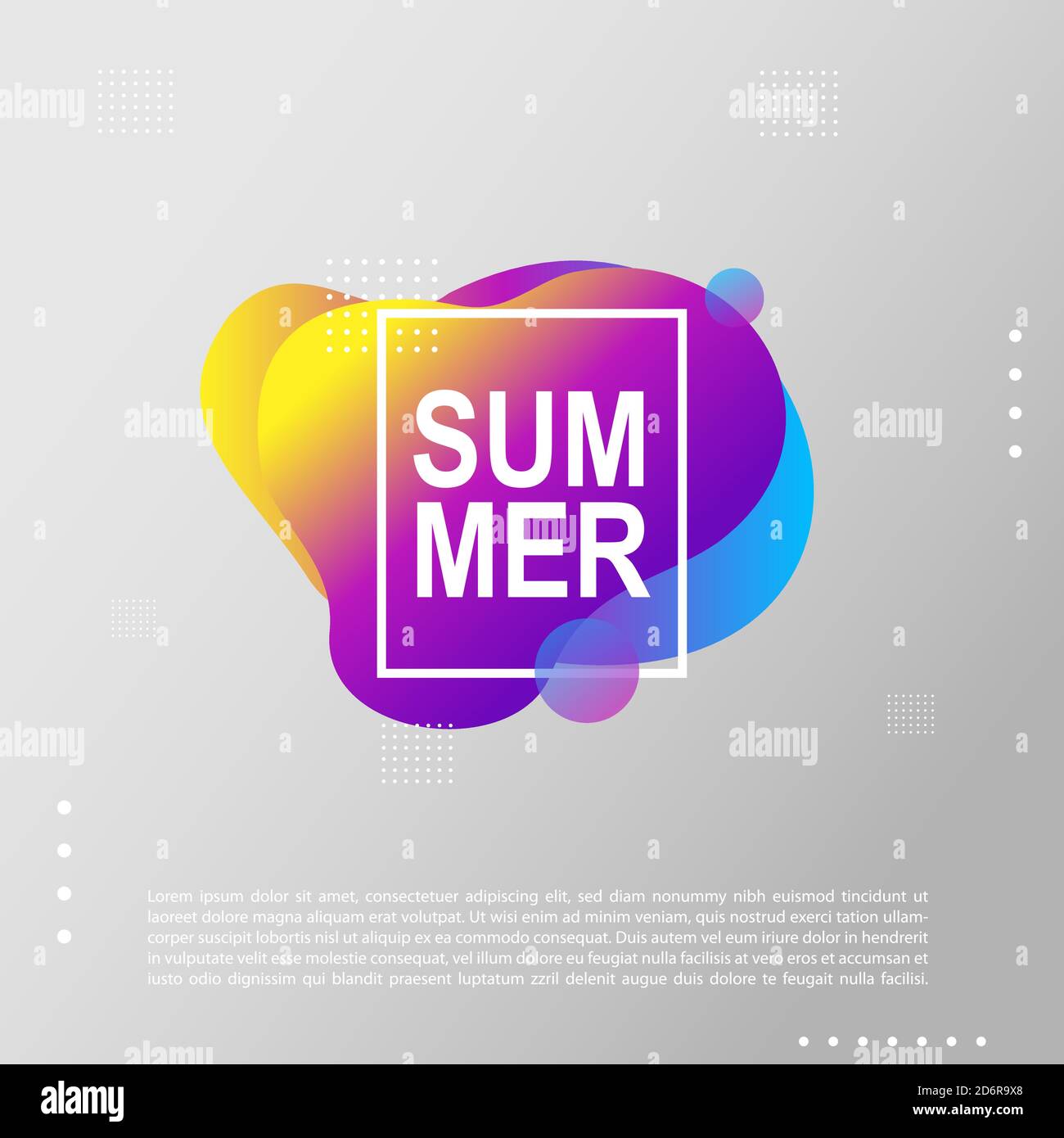Summer bright party poster wiht colorful liquid form. Club night flyer ...