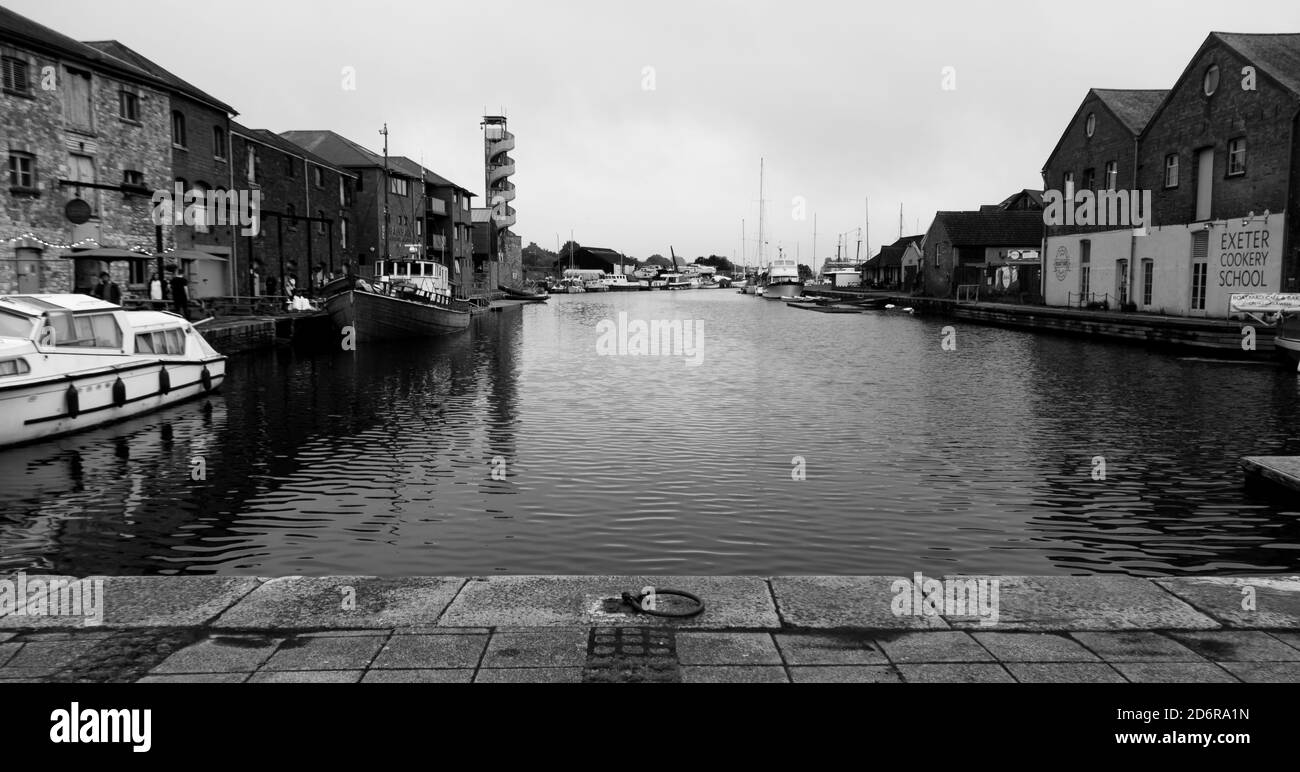 Quay exeter devon uk Black and White Stock Photos & Images - Alamy