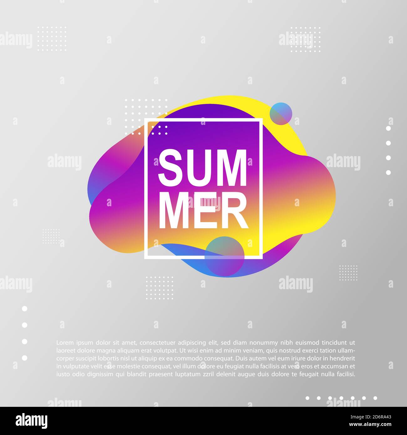 Summer bright party poster wiht colorful liquid form. Club night flyer ...