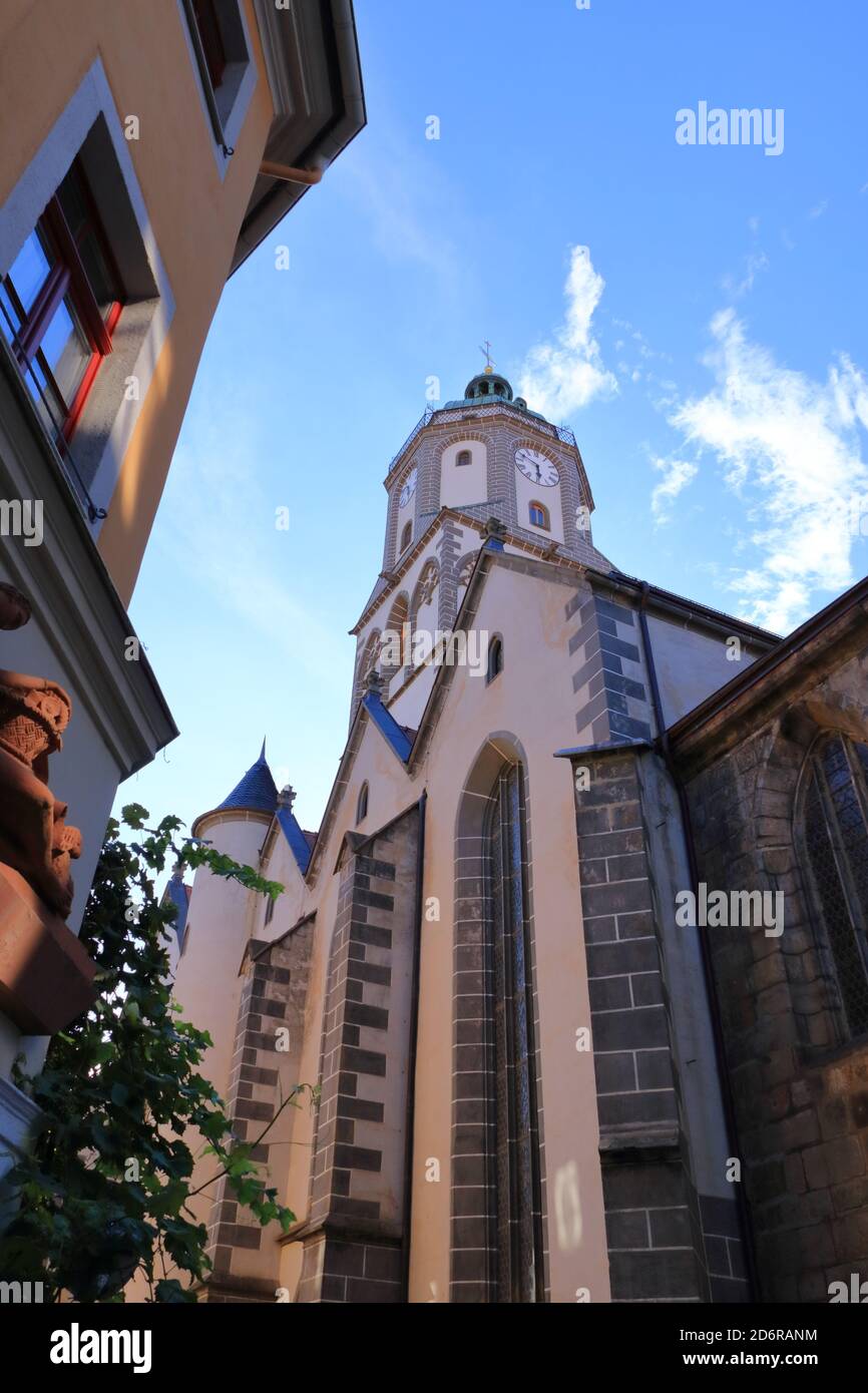 July 26 2020 - Meissen/Germany: The Beautiful streets of the old town ...