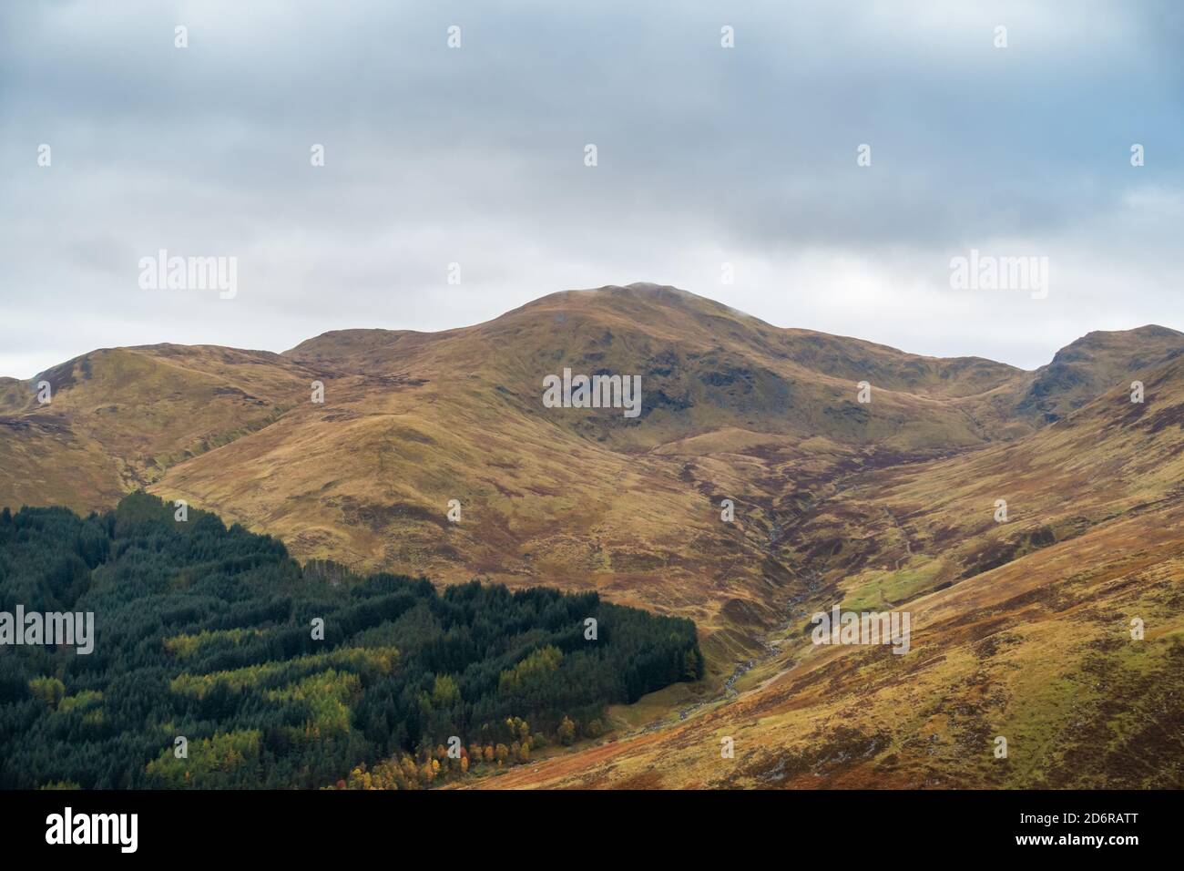 The munro mountain of Carn Gorm in Glen Lyon, Perthshire, Scotland, UK ...