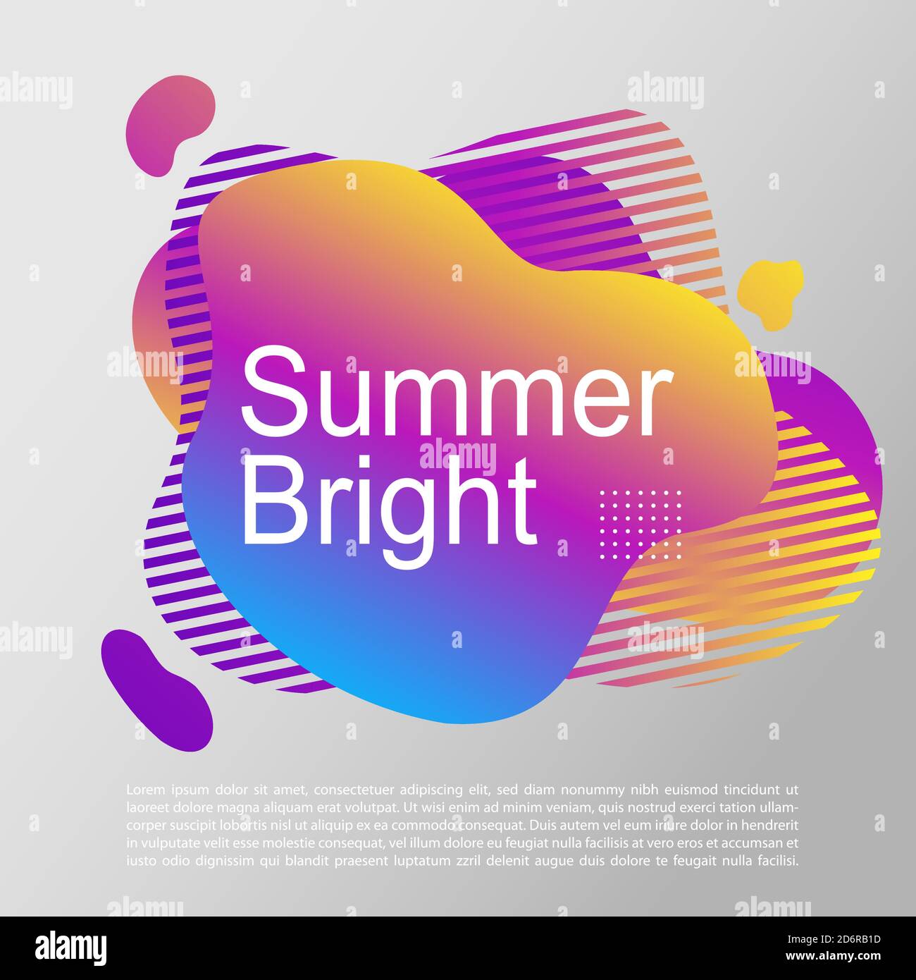 Summer bright party poster wiht colorful liquid form. Club night flyer ...