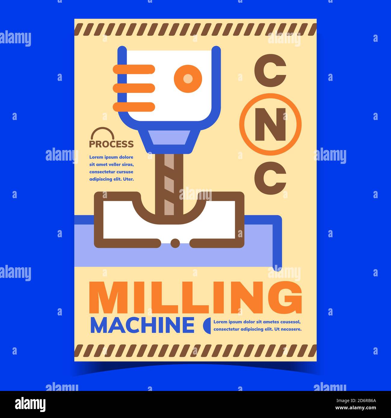 Vertical milling machine Stock Vector Images - Alamy