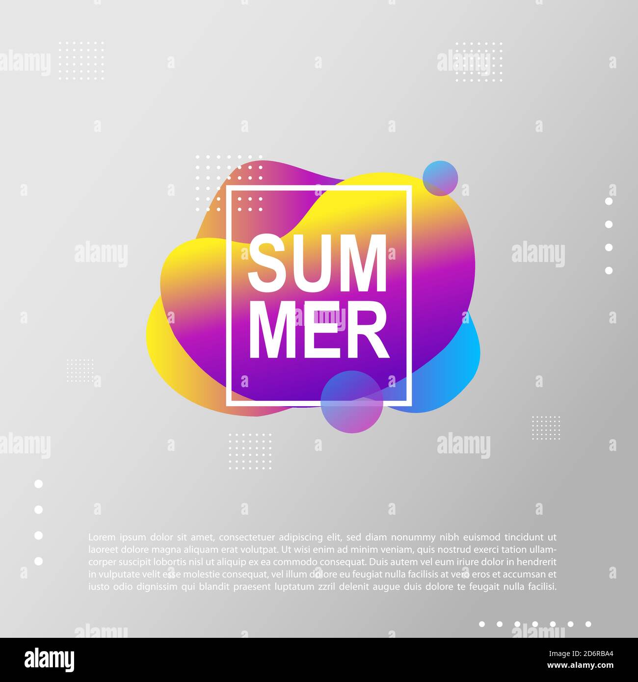 Summer bright party poster wiht colorful liquid form. Club night flyer ...