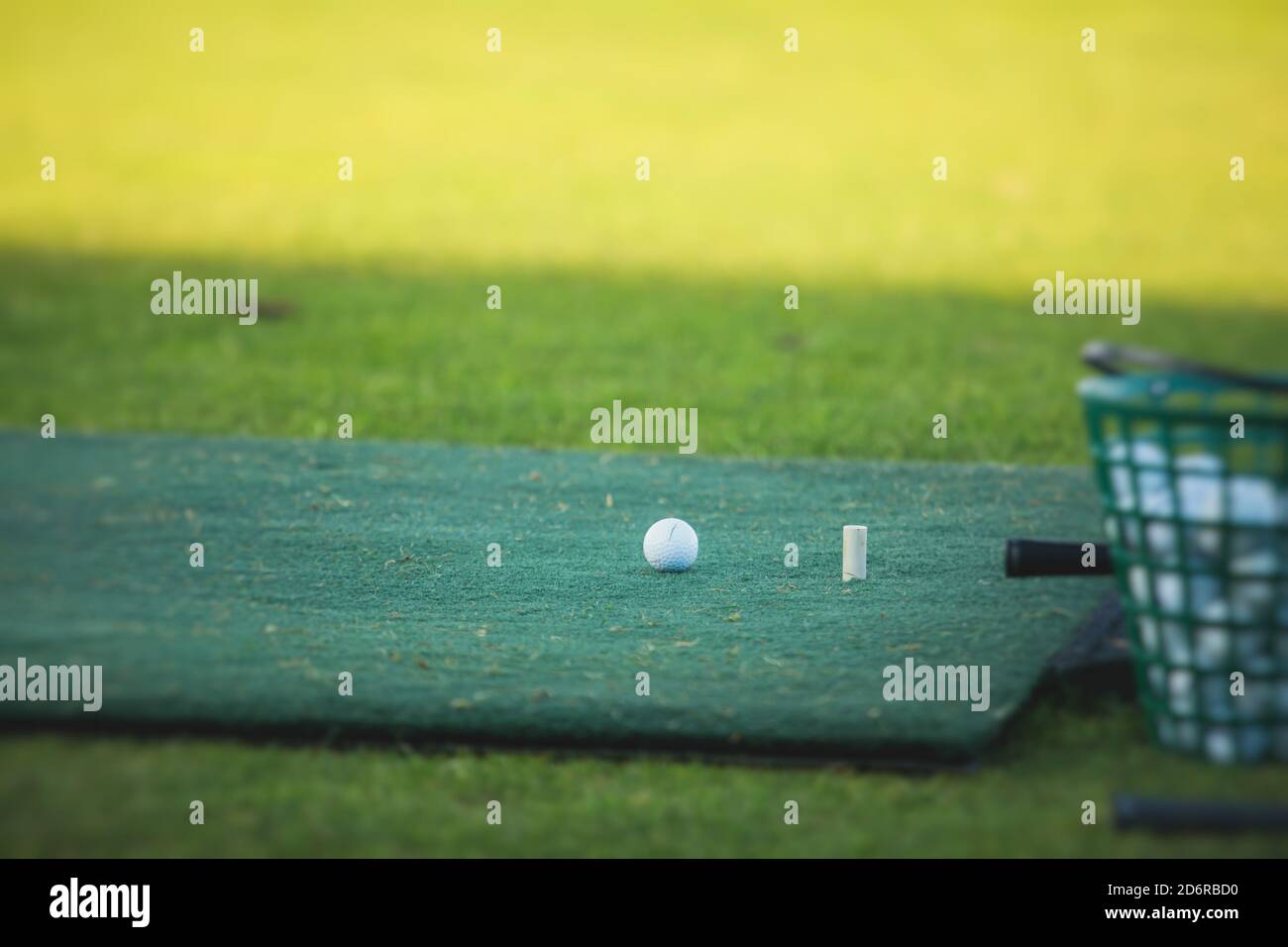 Golfers practicing driving range hi-res stock photography and images ...