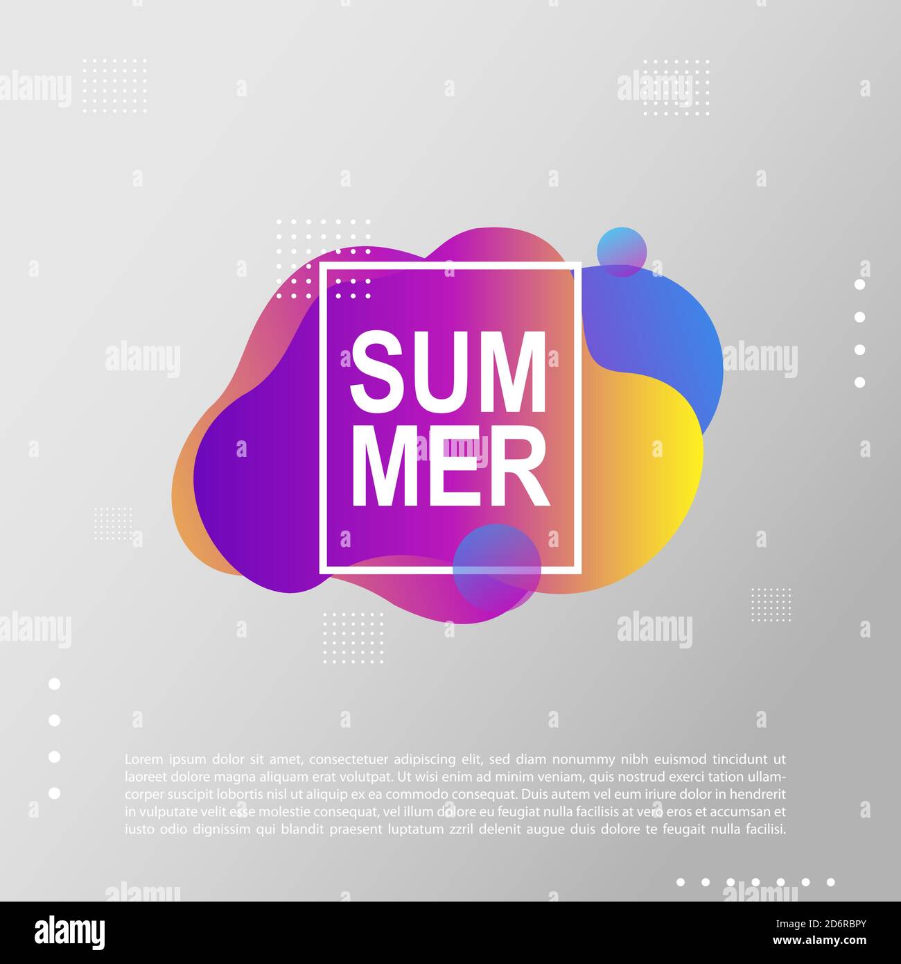 Summer bright party poster wiht colorful liquid form. Club night flyer ...