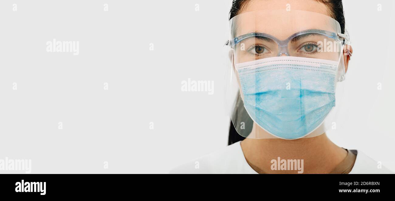 Protective shield and medical mask from the SARS-CoV-2 virus on the ...