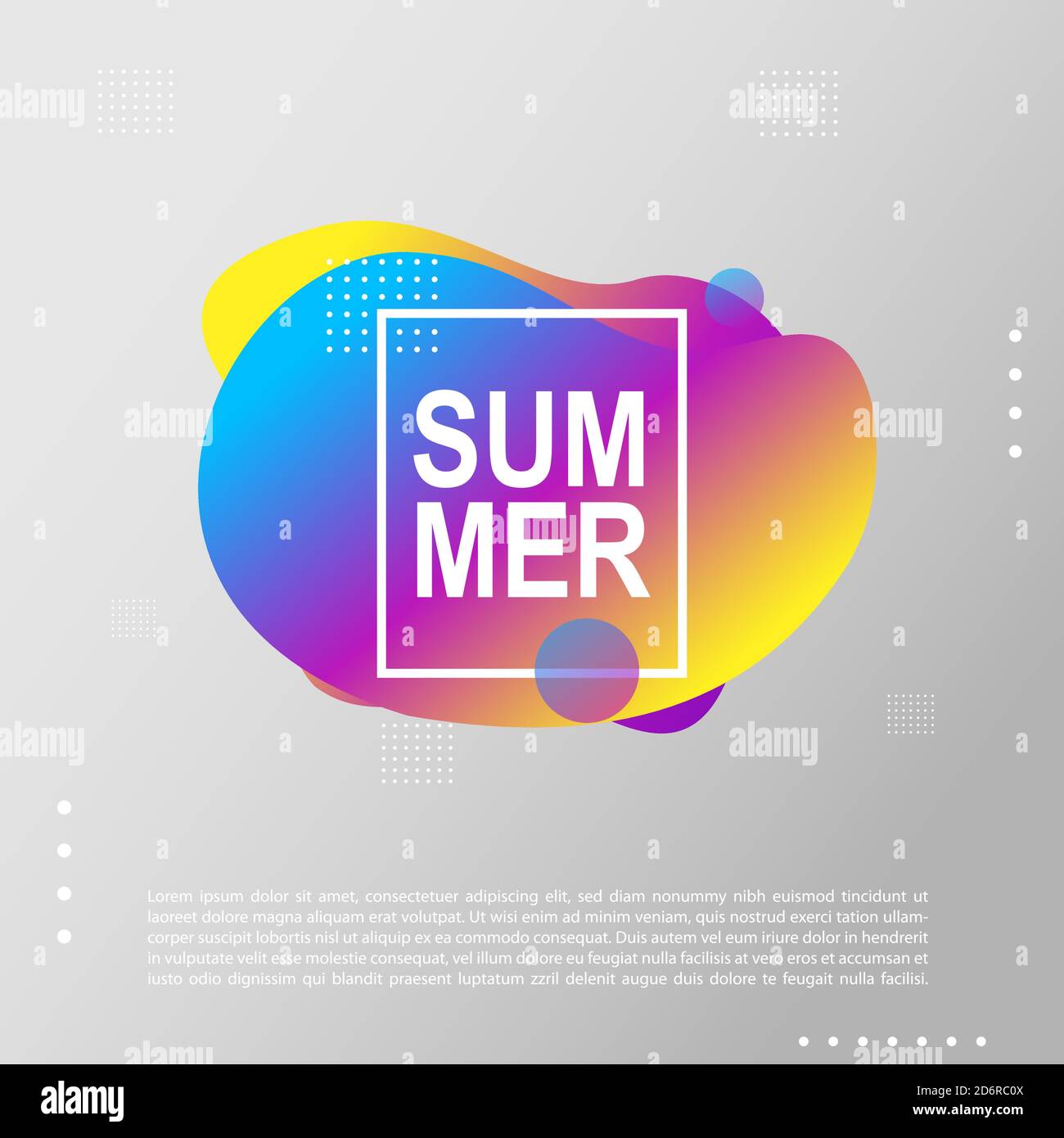 Summer bright party poster wiht colorful liquid form. Club night flyer ...