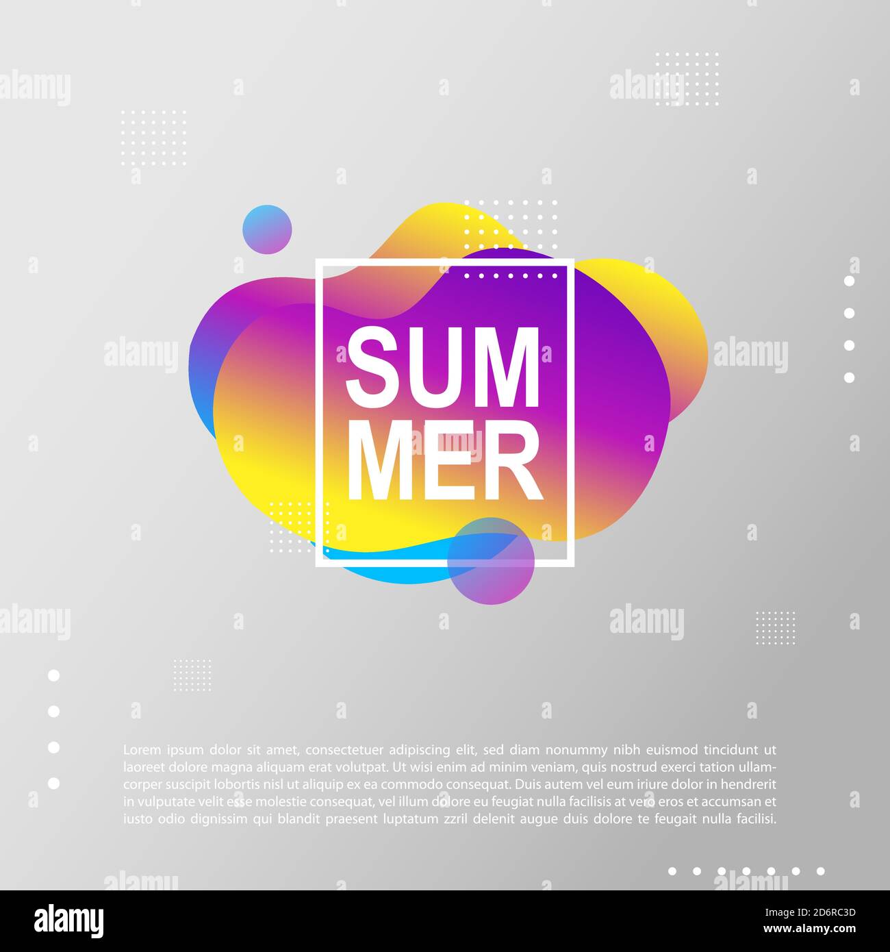 Summer bright party poster wiht colorful liquid form. Club night flyer ...