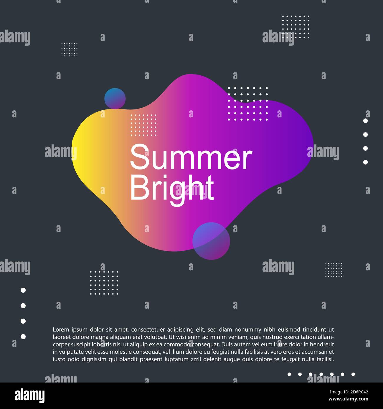 Summer bright party poster wiht colorful liquid form. Club night flyer ...