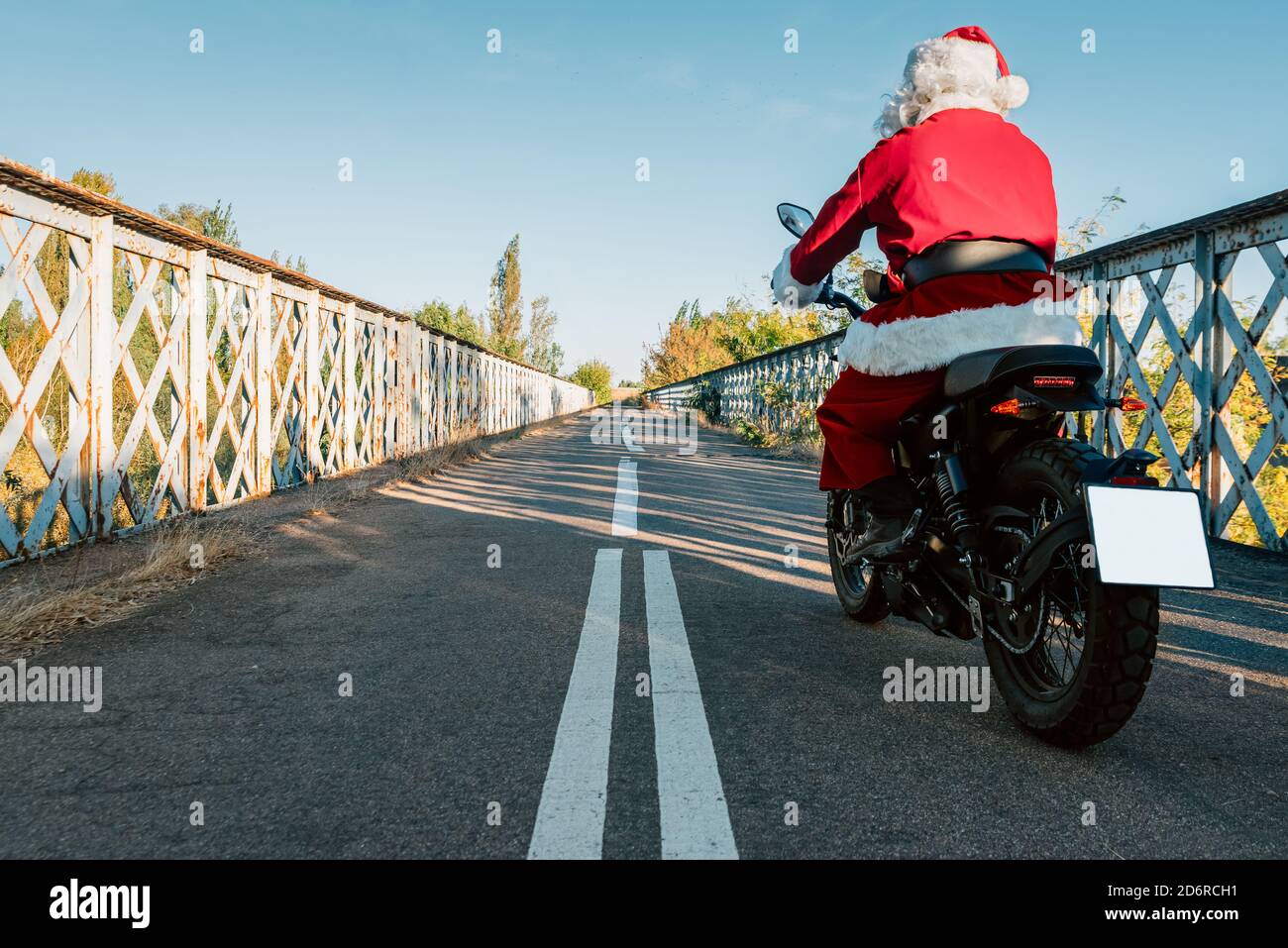 Santa claus on motorcycle hi-res stock photography and images - Alamy