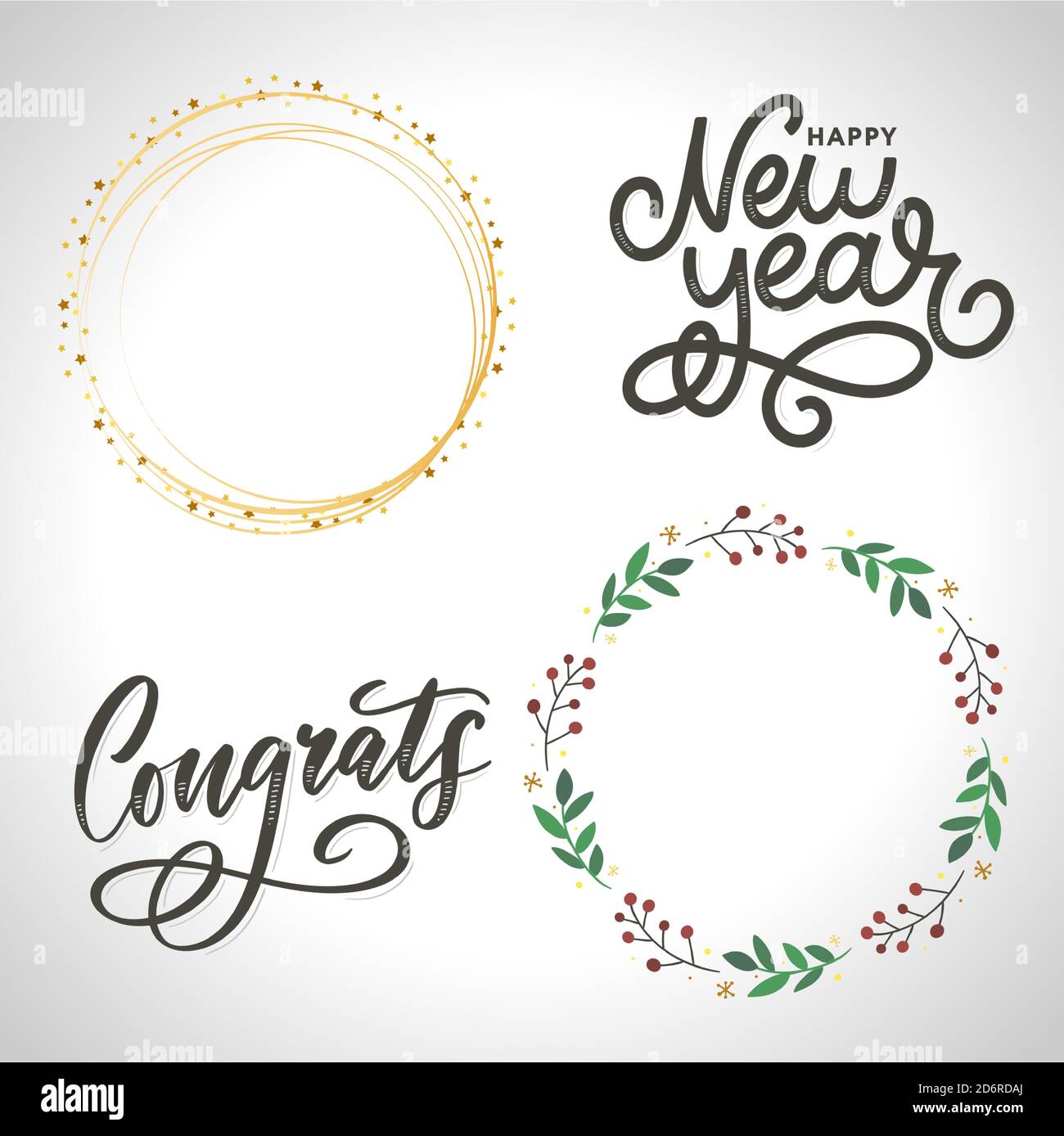 Congrats Congratulations card lettering calligraphy text Brush Stock ...